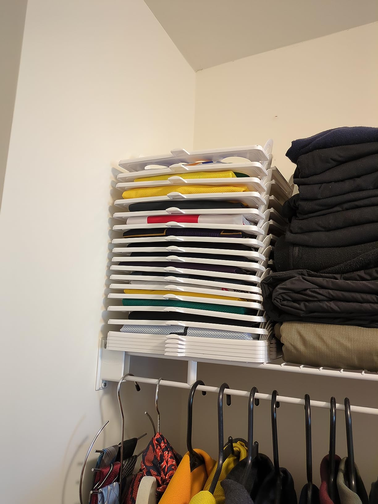 Amazon.com: Accenter T Shirt Organizer Closet Organizer Clothing Trays ...