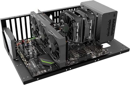 ATX Open PC Case Rack, DIY Gaming Computer Case Chassis, Stand Chassis ...