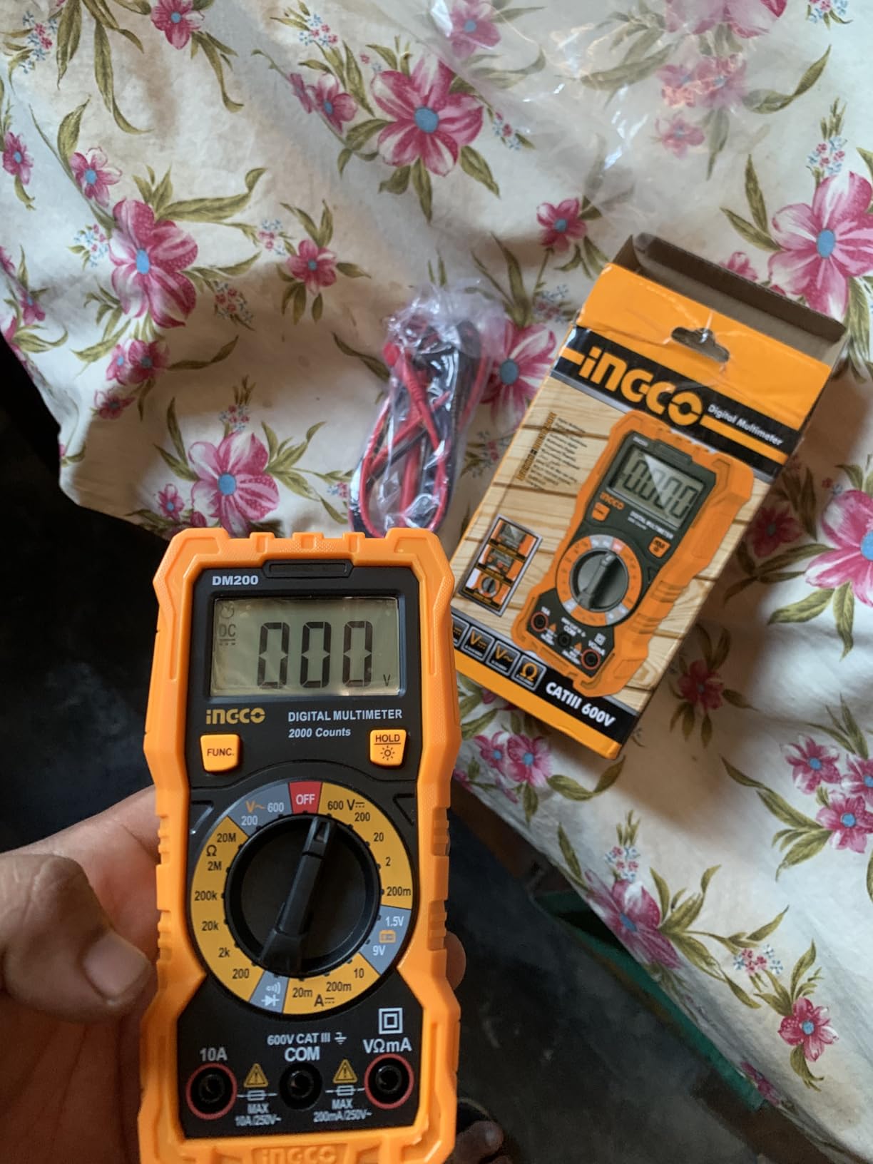 INGCO Digital Multimeter, 2000 Counts | LCD with Backlight | Low ...