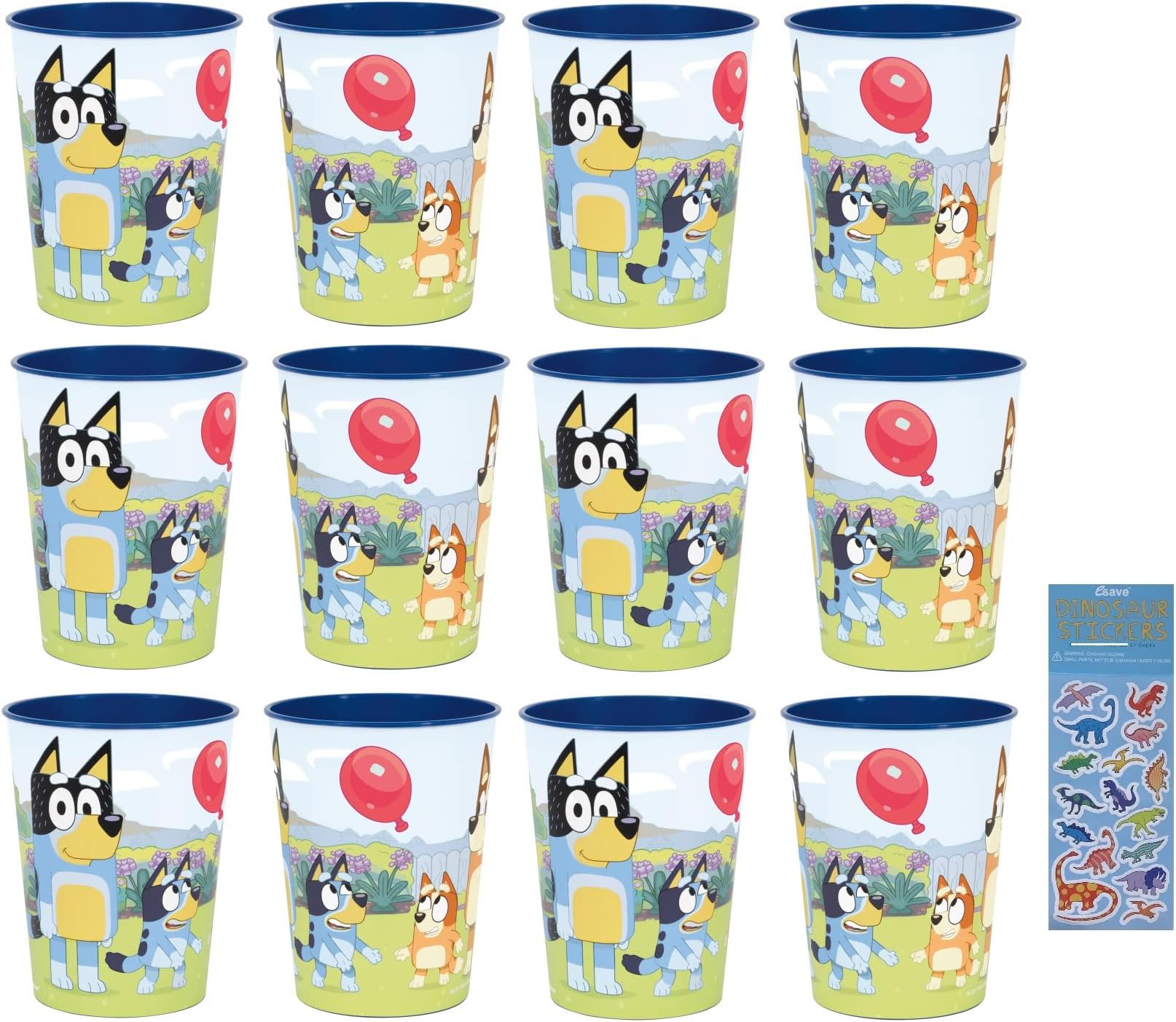 Amazon.com: Unique Bluey Birthday Party Supplies Bundle Pack includes ...