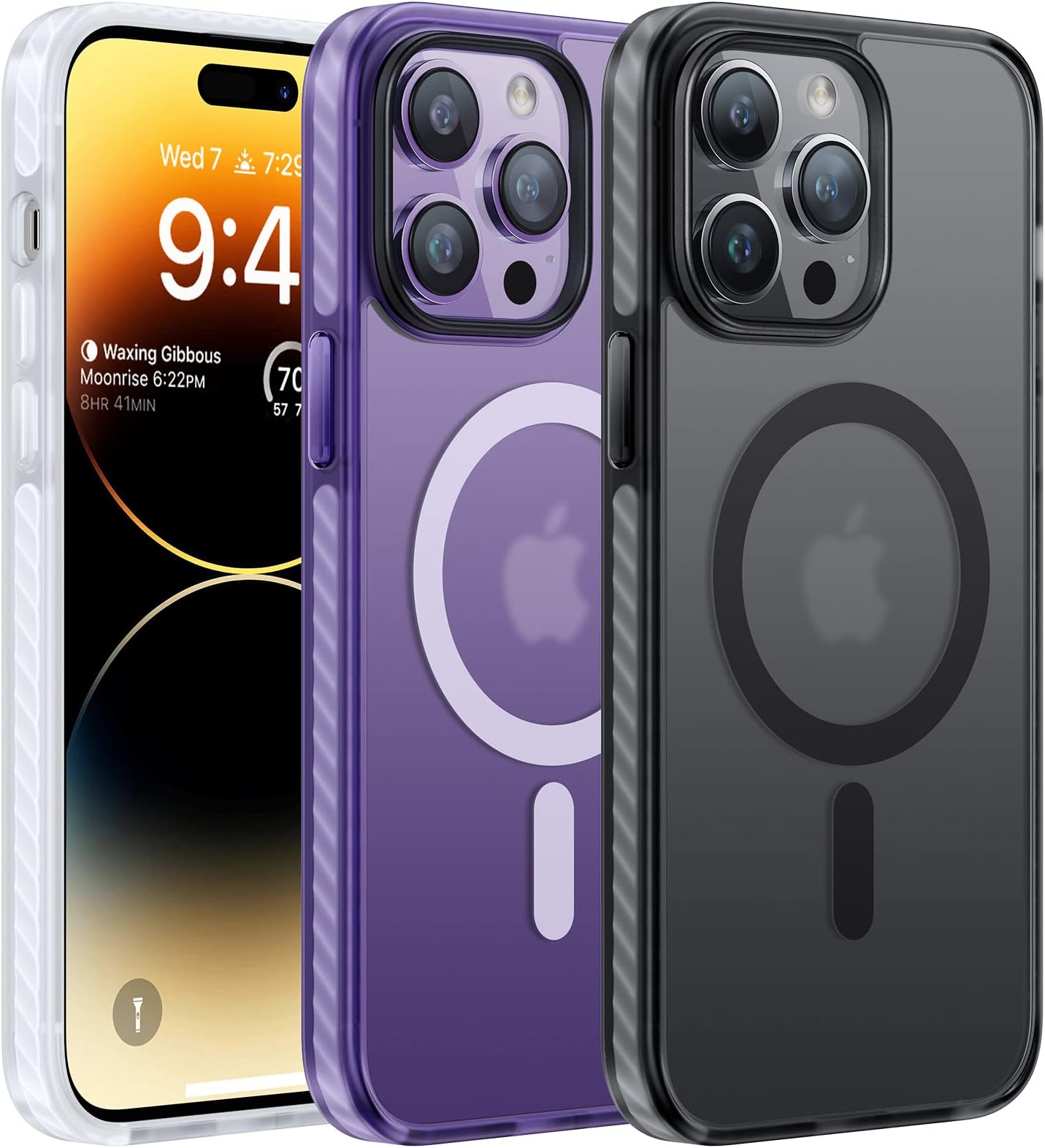 Amazon.com: TORRAS Upgraded Matte Case for iPhone 14 Pro Case,[12FT ...