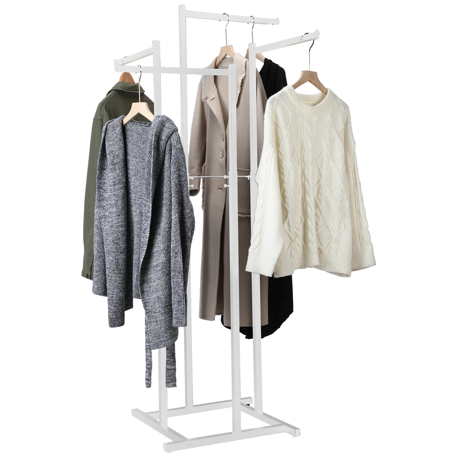 Amazon.com: Shimeyao Heavy Duty Garment Racks for Hanging Clothes 4 Way ...