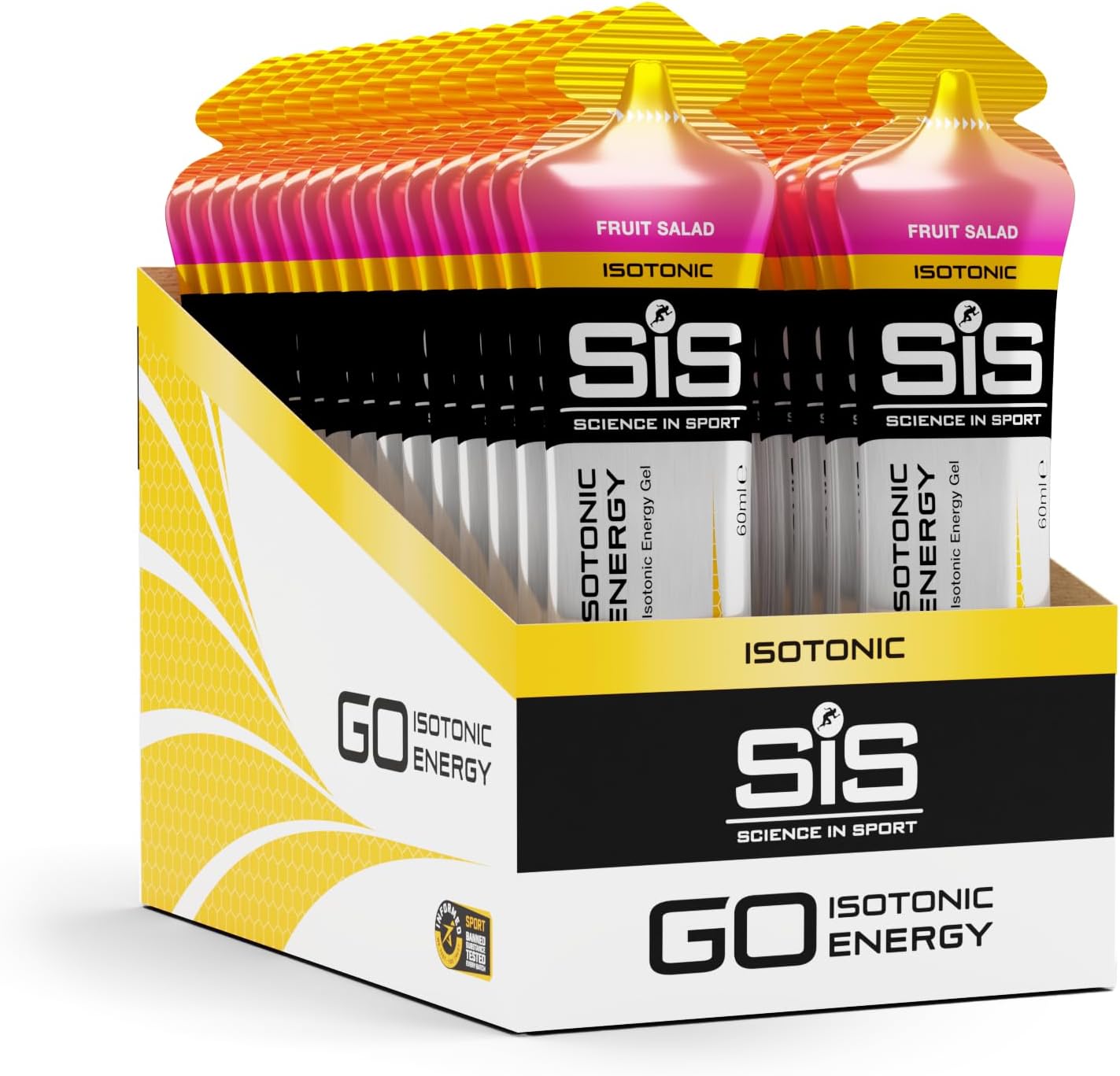 Science In Sport GO Isotonic Energy Gels, Running Gels with 22 g ...