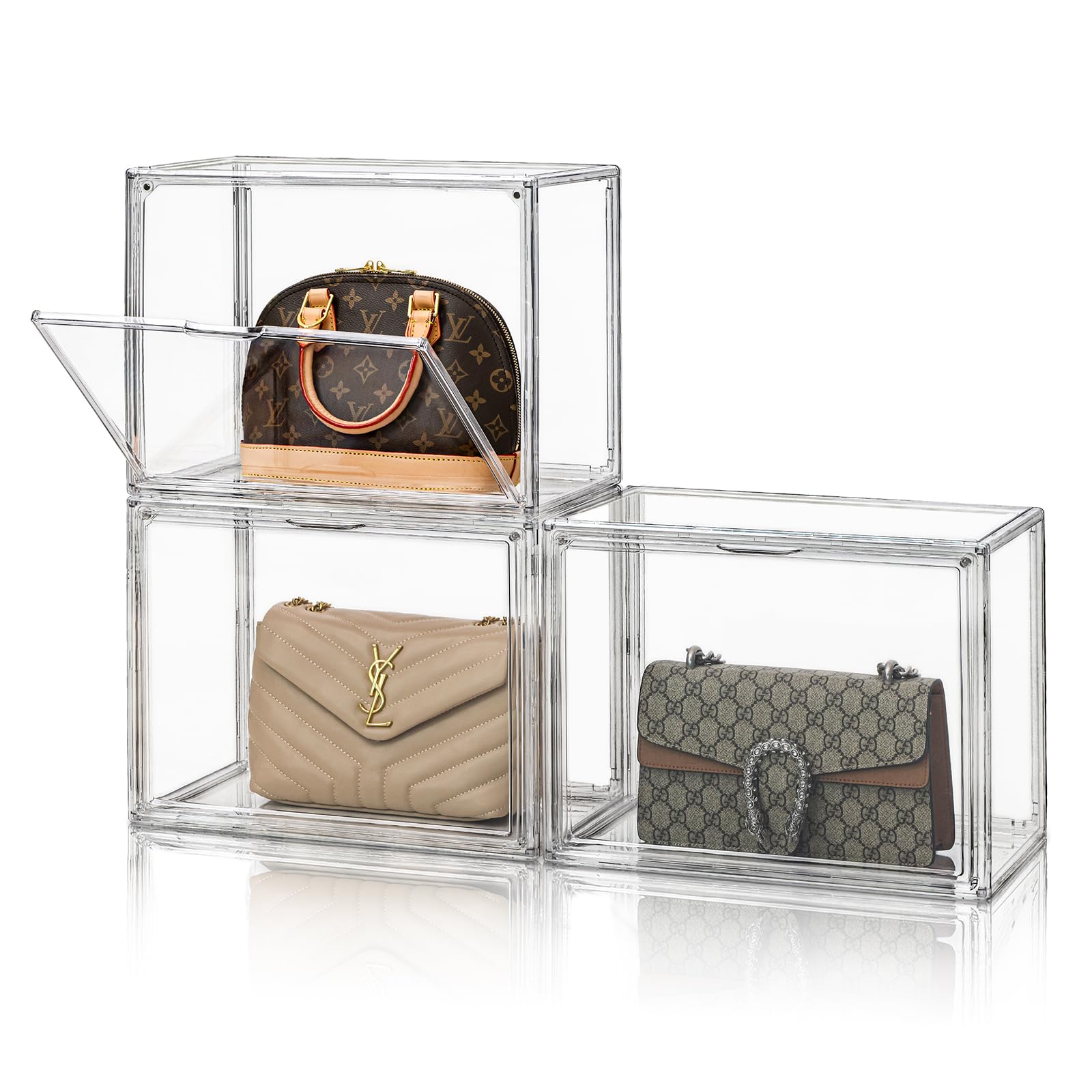 Amazon.com: Clear Plastic Handbag Storage Organizer for Closet,Acrylic ...