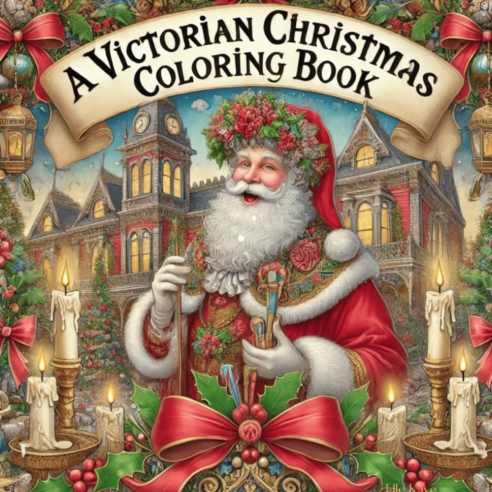 Amazon.com: A Victorian Christmas Coloring Book: Intricate, Elegant ...