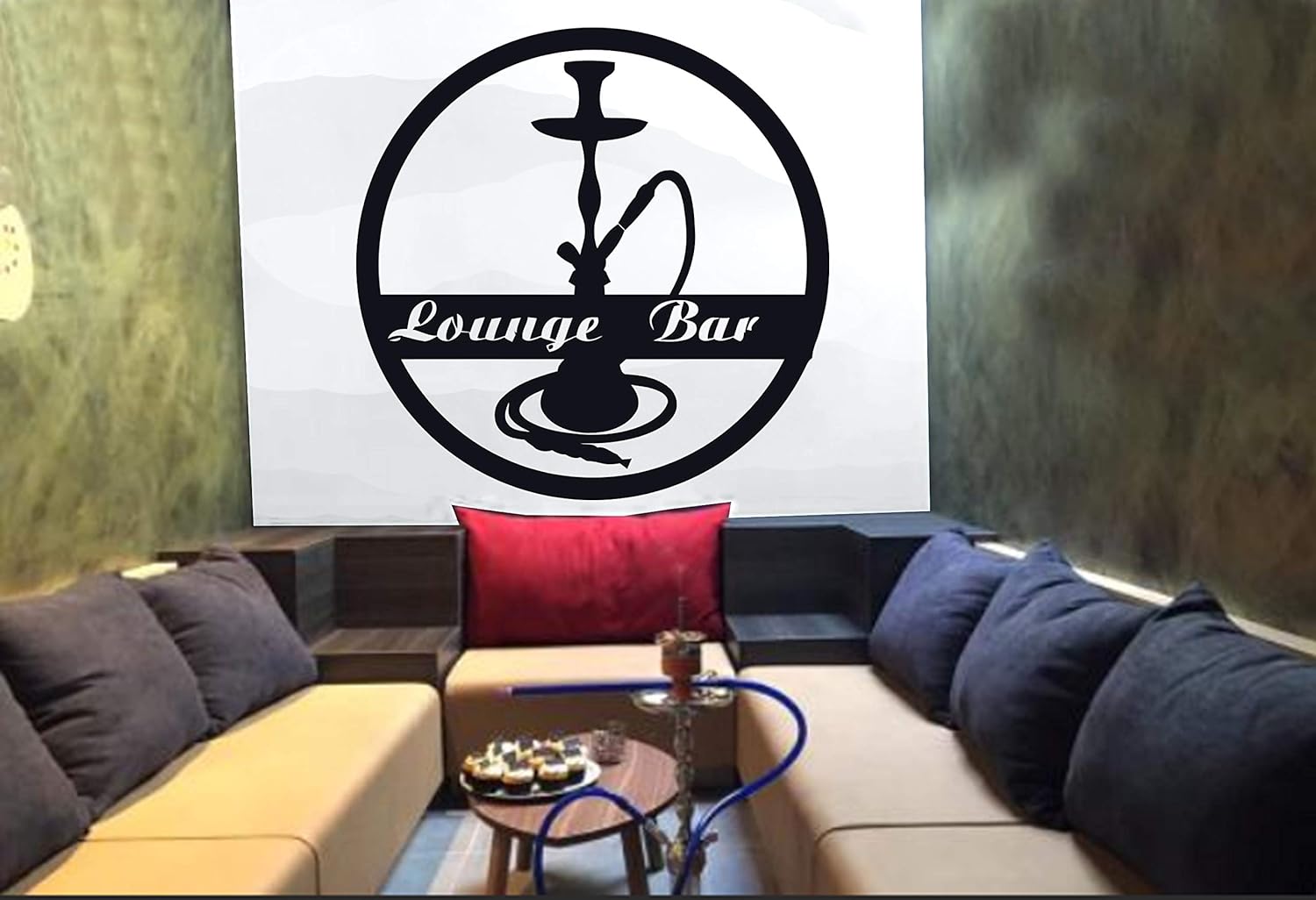 Amazon.com: Hookah Lounge Decal Relax Arabic Wall Decals Vinyl Stickers ...