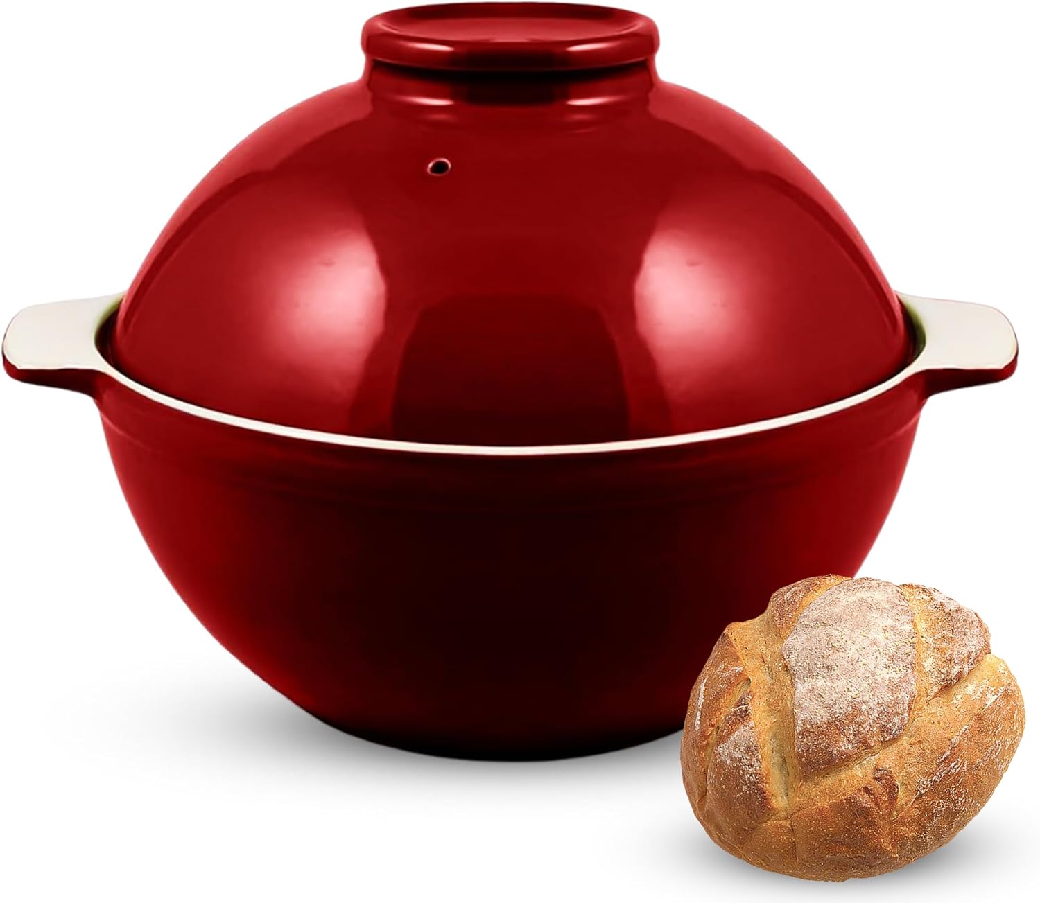 Amazon.com: Sassafras Superstone Bread Dome 12" Dutch Oven pot with Lid ...