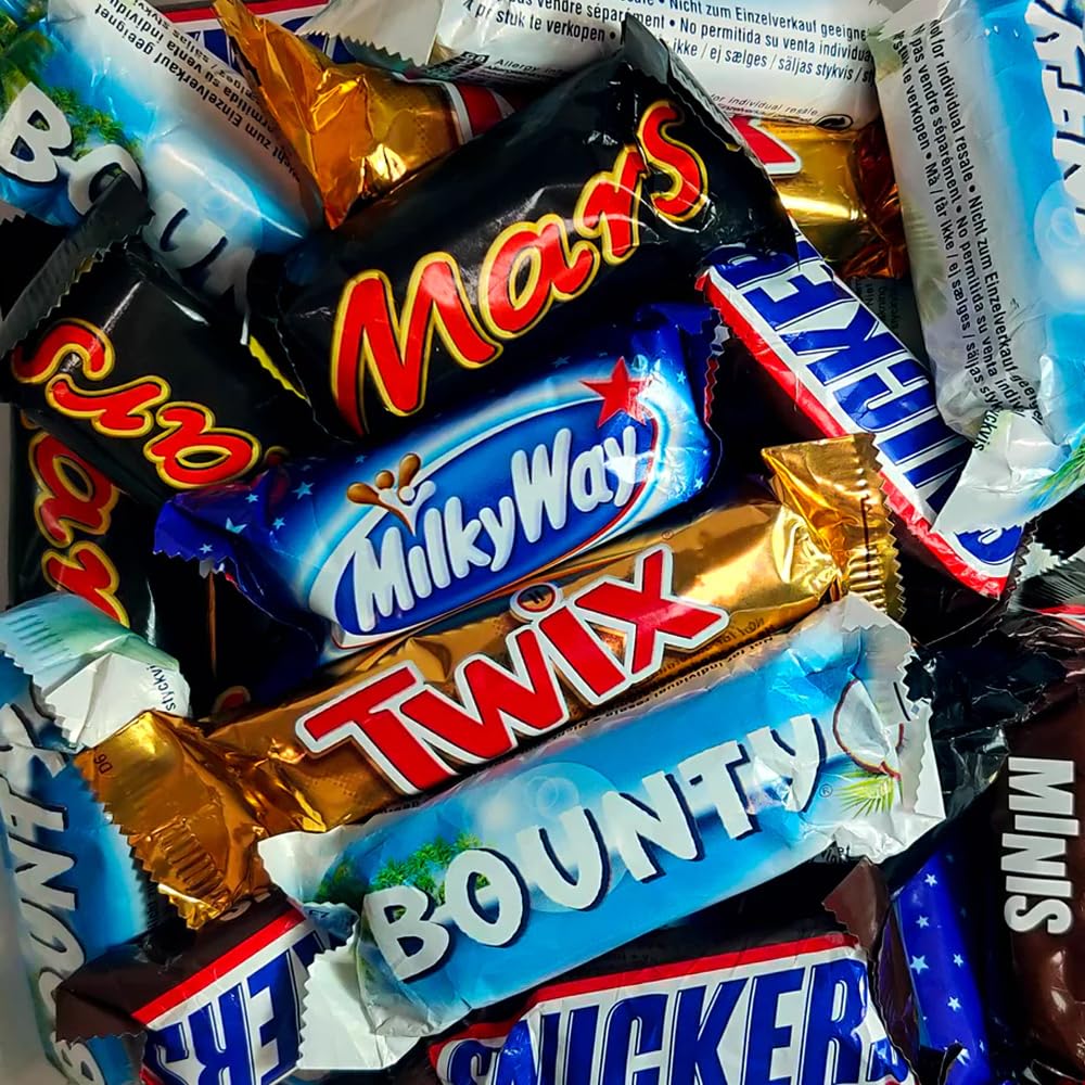Buy Mars,Snickers,Twix & More Assorted Fun Size Mixed Mini Chocolate ...