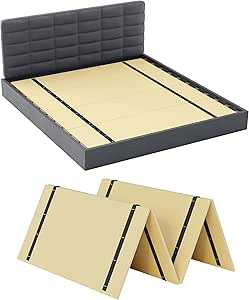 Amazon.com: Foldable Box Spring,Bunkie Board, Bed Support Slats for ...