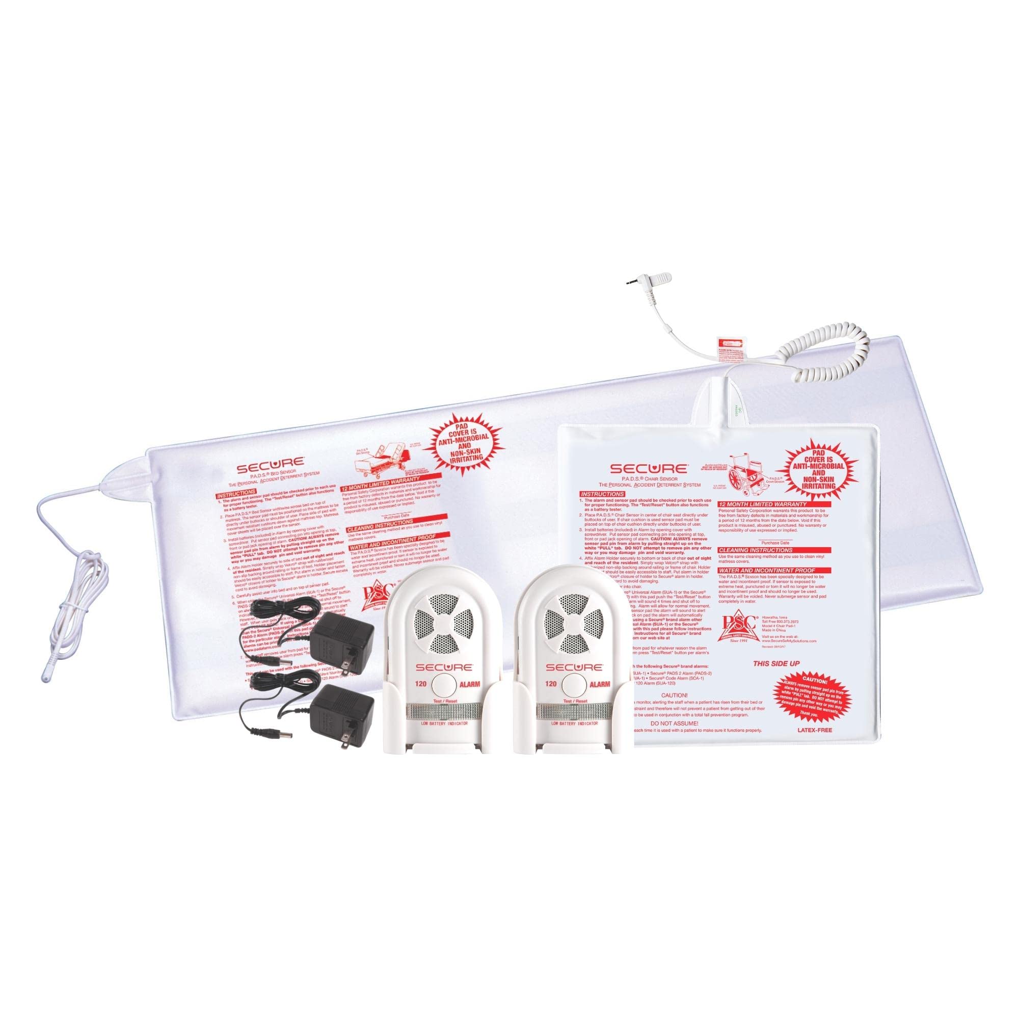 Amazon.com: Secure Chair and Bed Alarm for Elderly Adults - Two Alarm ...