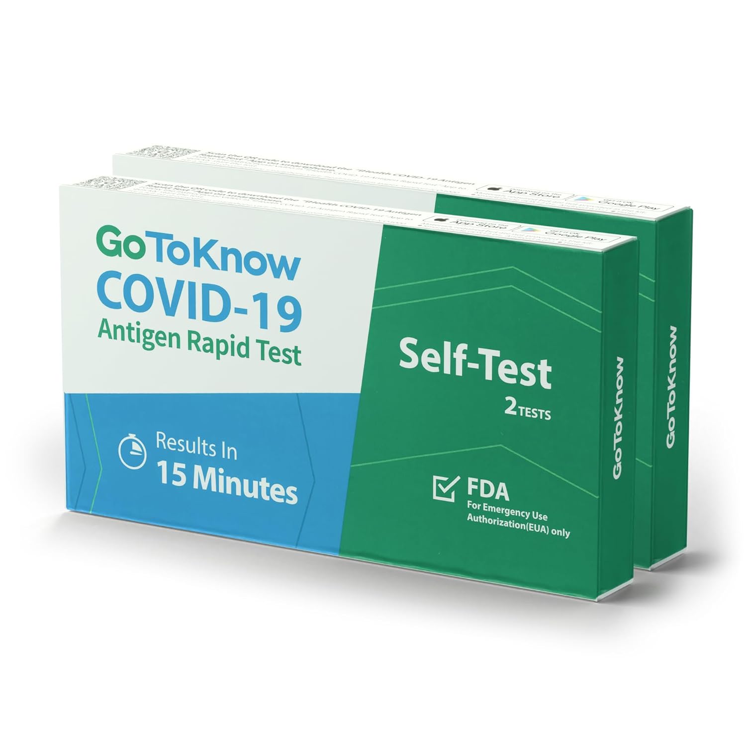 Amazon.com: GoToKnow COVID-19 Antigen Rapid Test, 4 Tests Total, 2 ...