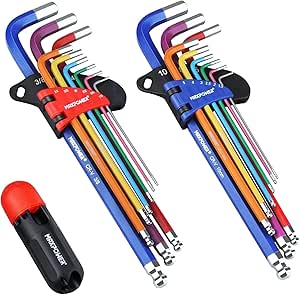 MAXPOWER 18-Piece Metric & Imperial Allen Key Set with T-Handle