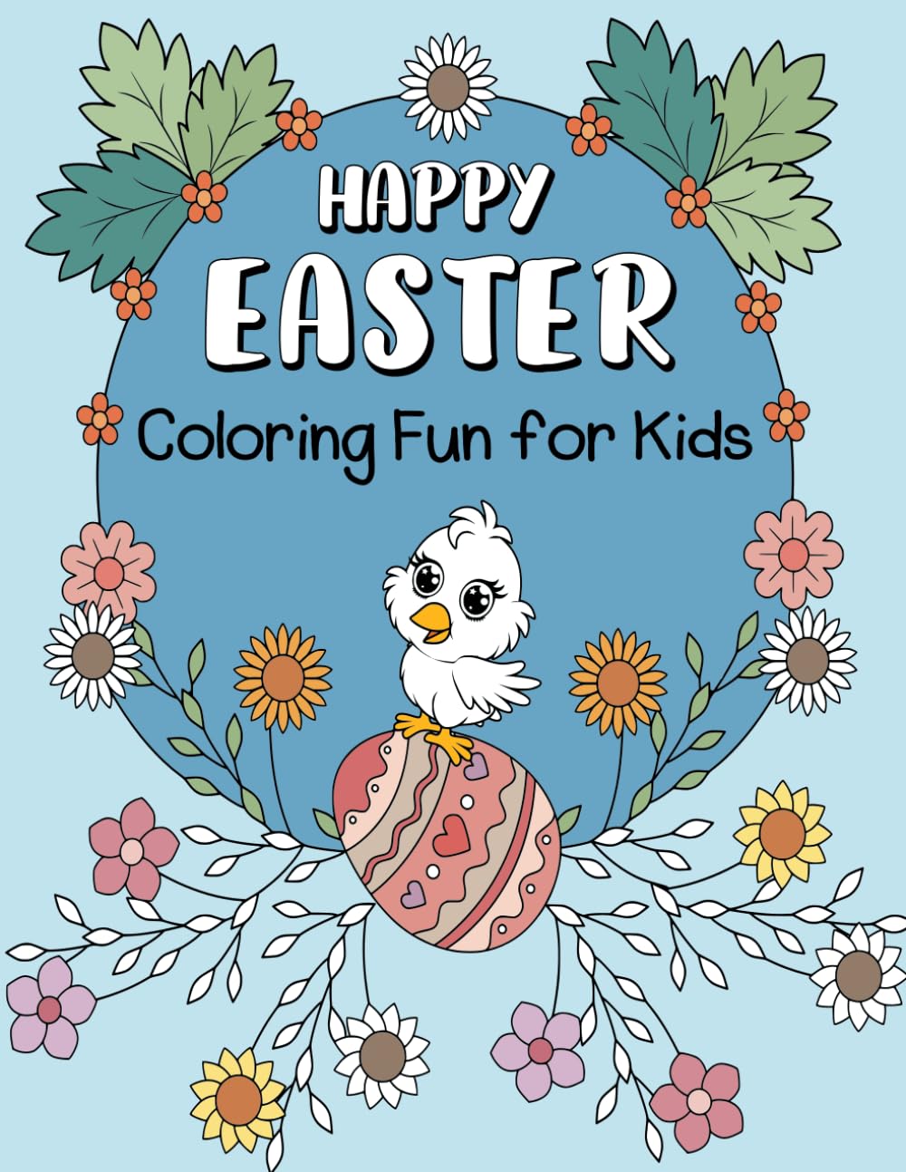 Happy Easter Coloring Book: Coloring Fun for Kids 4-12: Hill, Lexie ...