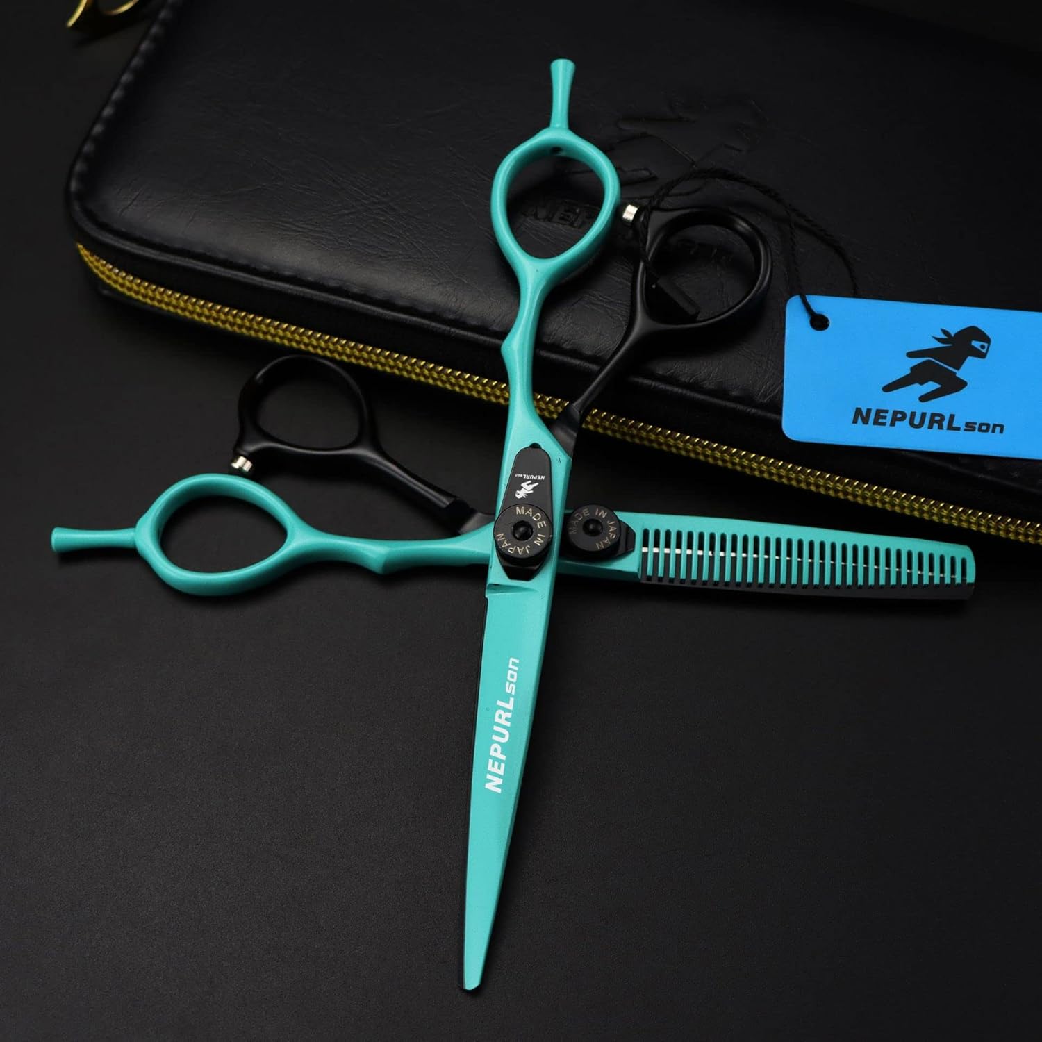Amazon.com: 6 inch, Professional Hair Cutting Scissors Thinning Shears ...