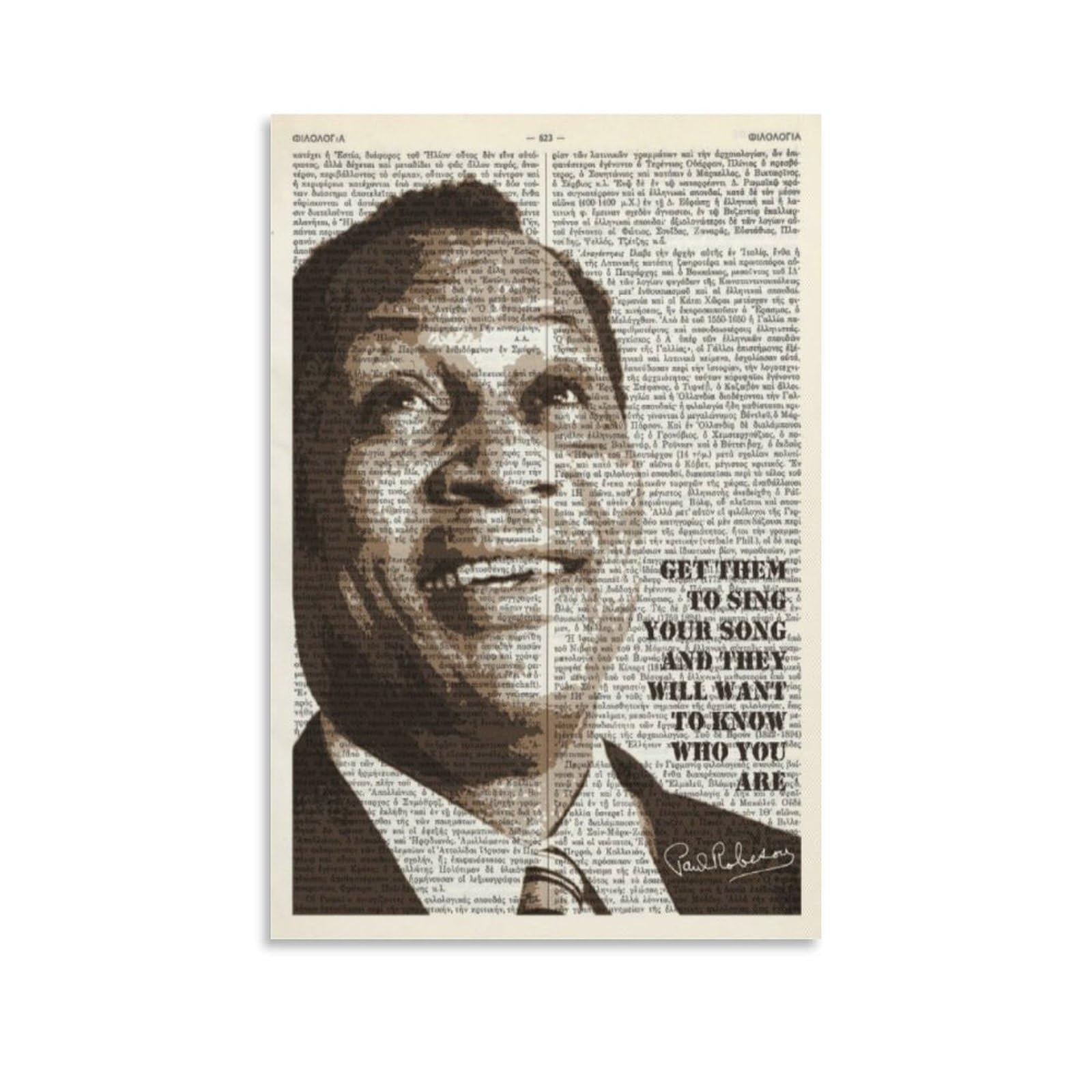 Paul Robeson Visuals 1993 Press Photo Civil Rights Advocate & Author
