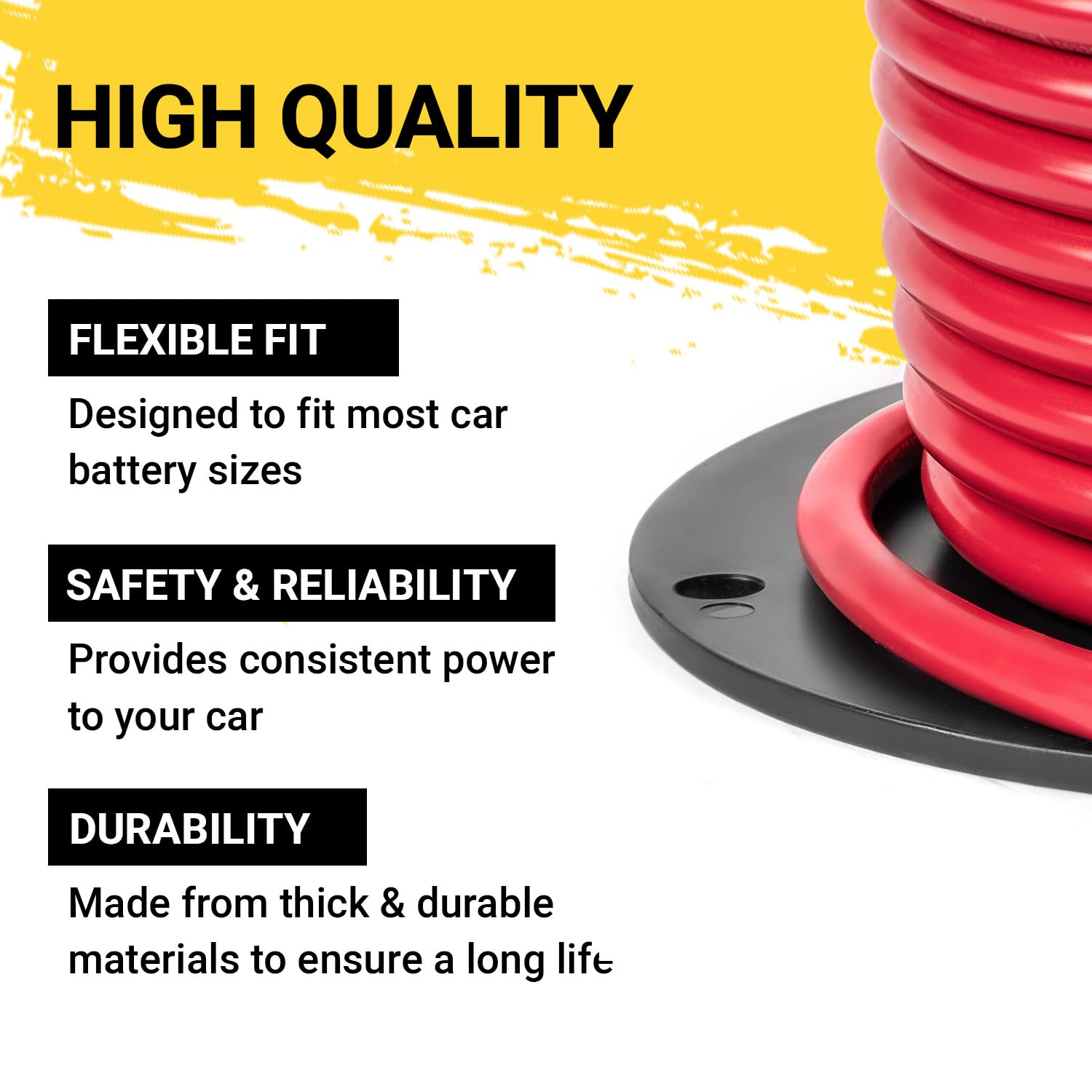 Snapklik.com : Battery Cable, 100% Pure Copper Wire, Automotive ...