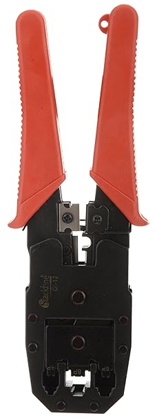 Buy Stackfine Iron and Plastic Modular Crimping Tool (Red and Black ...