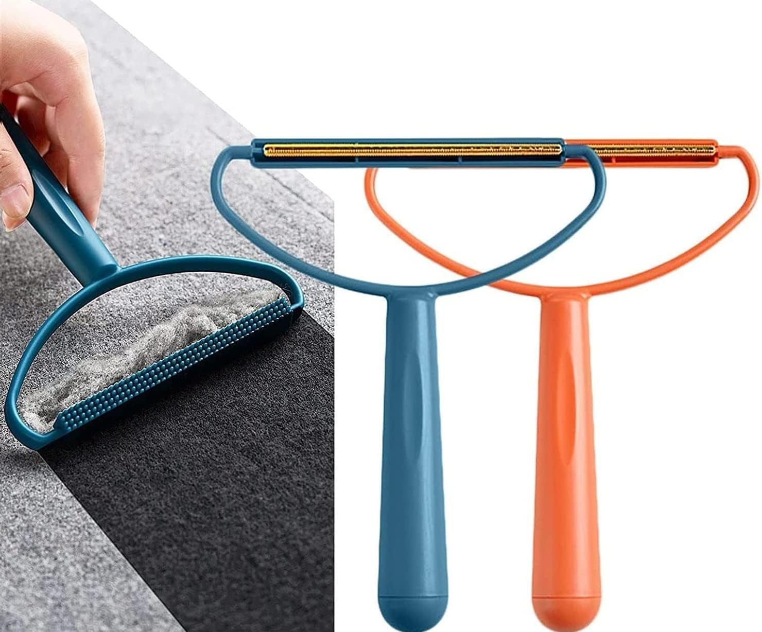 Portable Lint Remover,Lint Roller,Manual Clothes Fuzz Shaver, Reusable ...