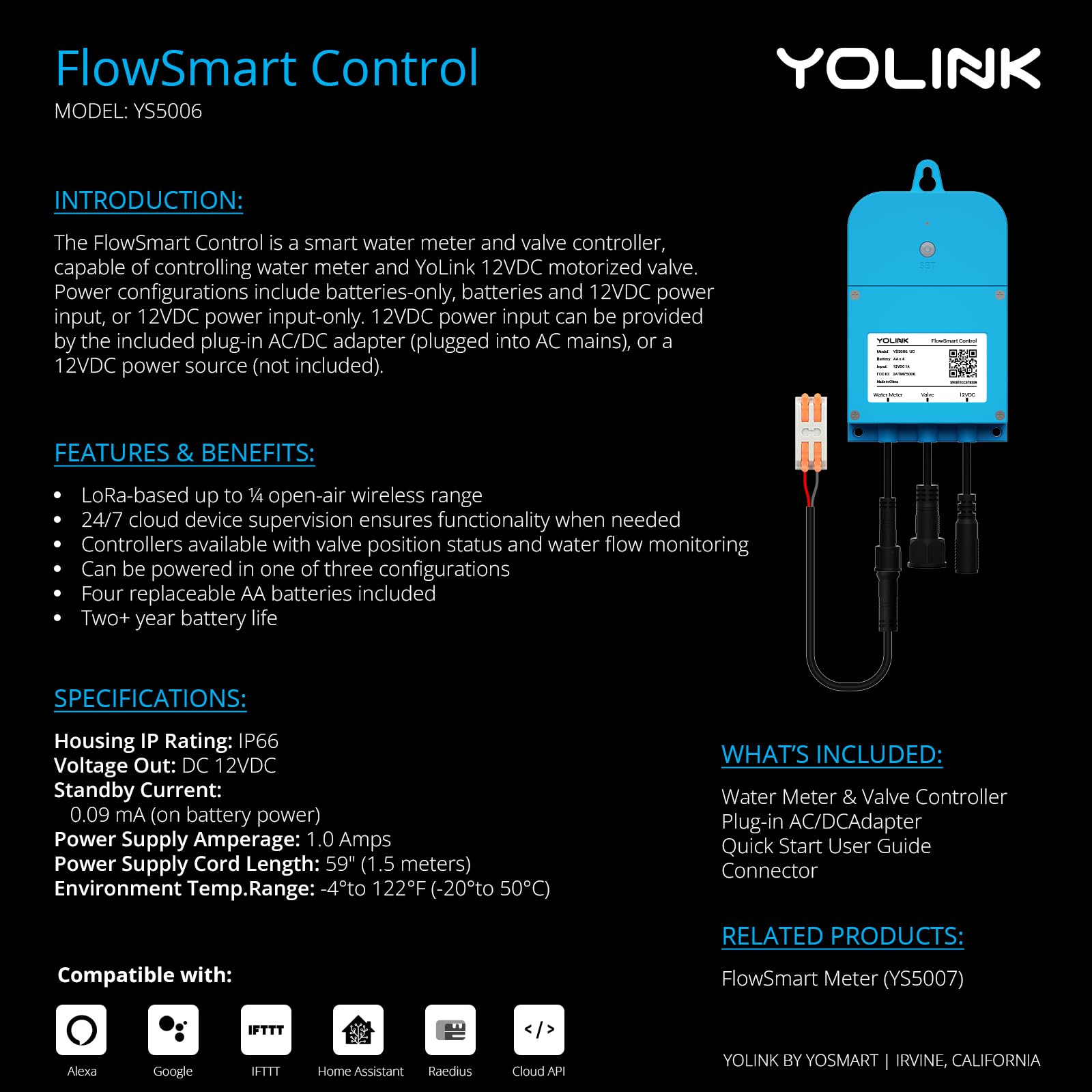 Snapklik.com : NSF Certified Pulse Meter + Shutoff Valve Kit, 1/2 ...