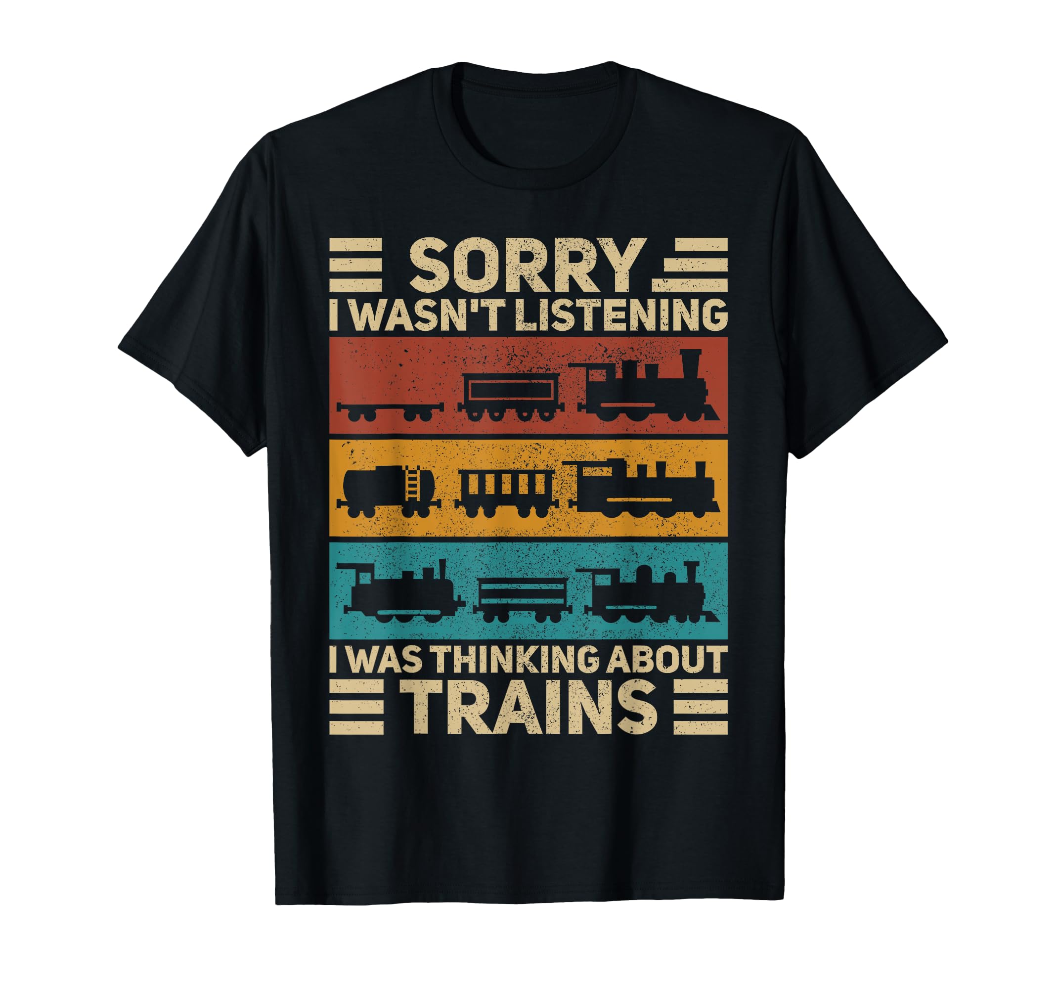 Amazon.com: Retro Wagon Train Lover Model Railroad Conductor Funny ...