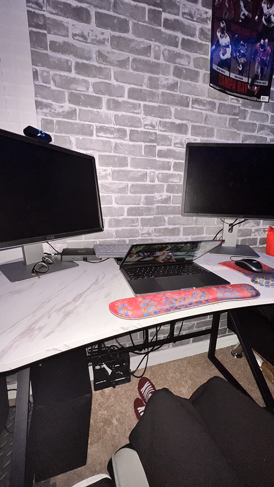 $15/mo - Finance Natwind 47" Ergonomic Gaming Desk, K-Shaped Home ...