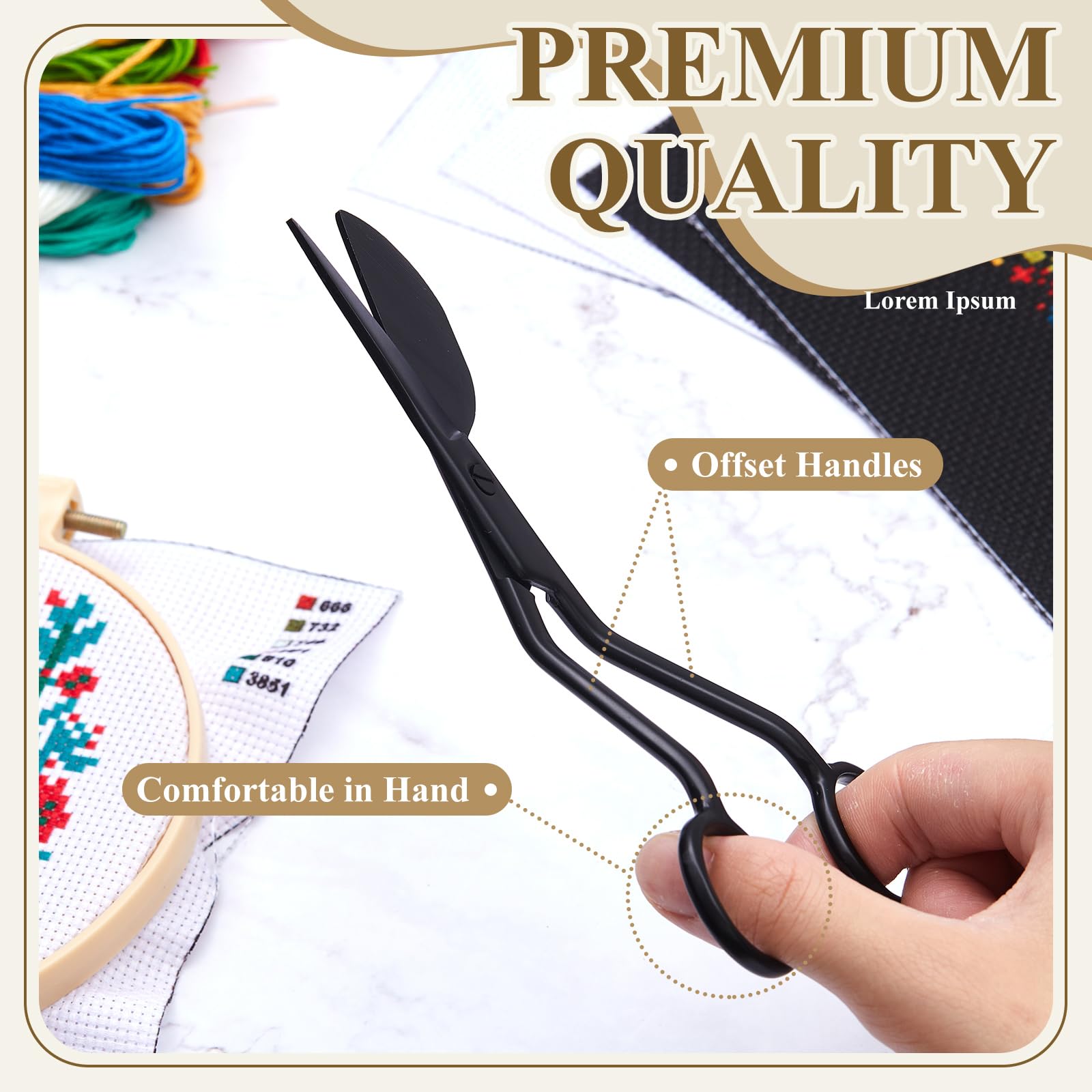 Snapklik.com : 2 Pcs Duckbill Scissors 6 And 7 Inches Carpet Scissors ...
