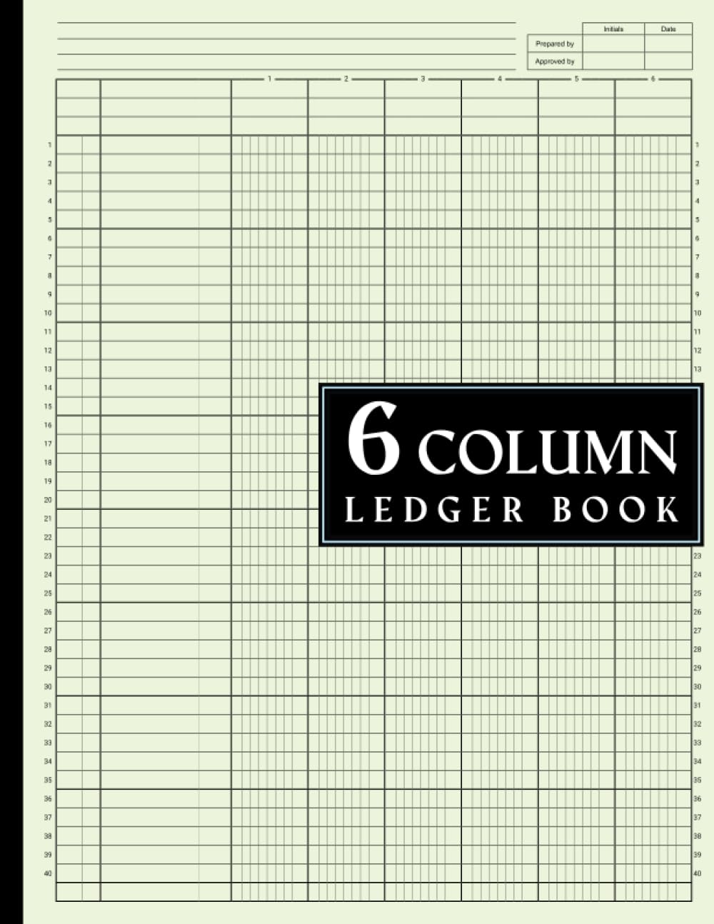 Amazon.com: 6 Column Ledger Book: Large Accounting Ledger for ...