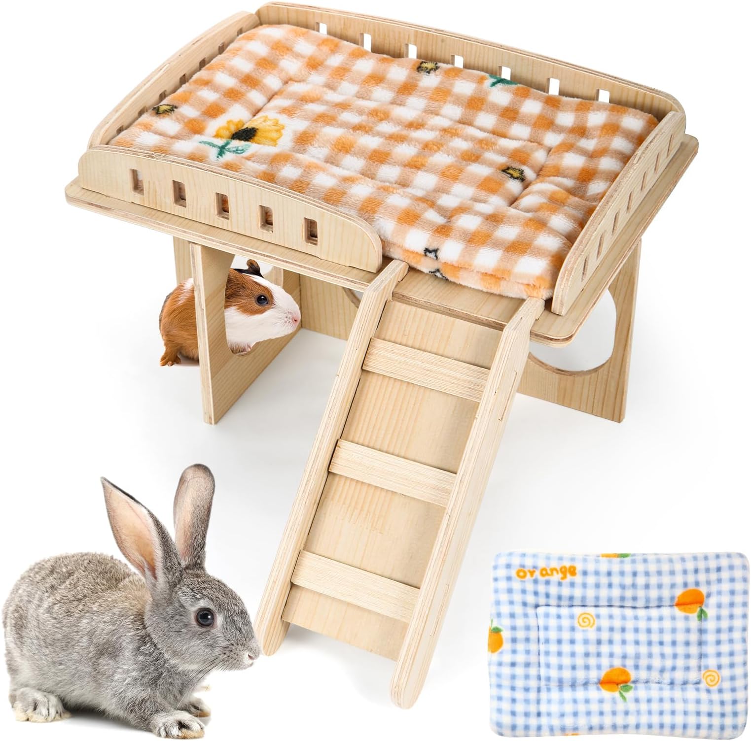 Amazon.com : Chngeary Guinea Pig Bed and Guinea PigTunnel with 2 Pcs ...