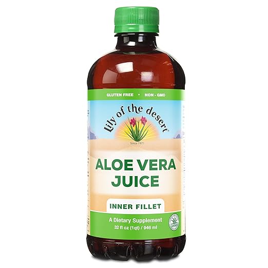 Amazon.com: Lily Of The Desert Aloe Vera Juice - Inner Fillet Aloe Vera ...