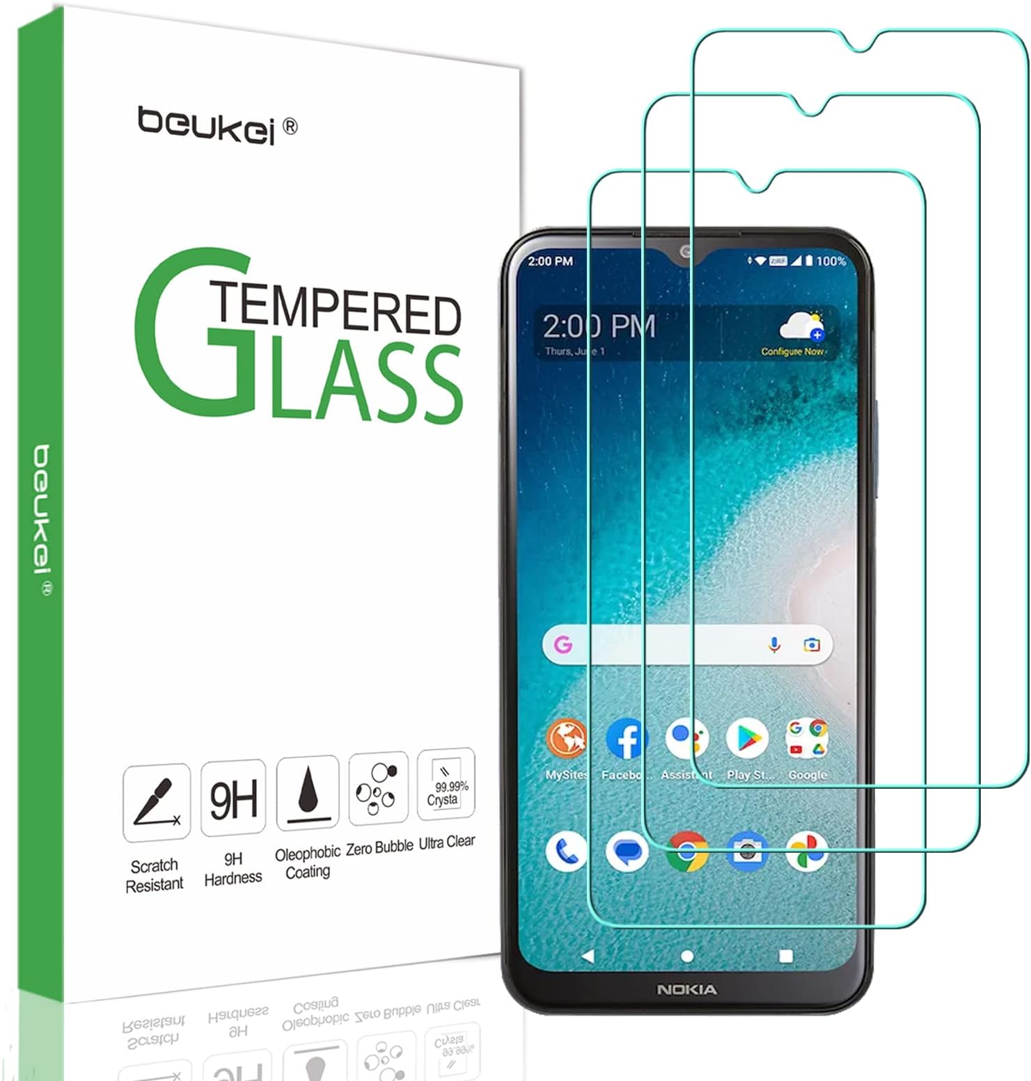 Amazon.com: Mr.Shield Screen Protector For Nokia C300 [Case Friendly ...