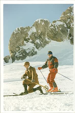 Amazon.com: Vintage photo of Peter Hardy experiment to compare ski ...