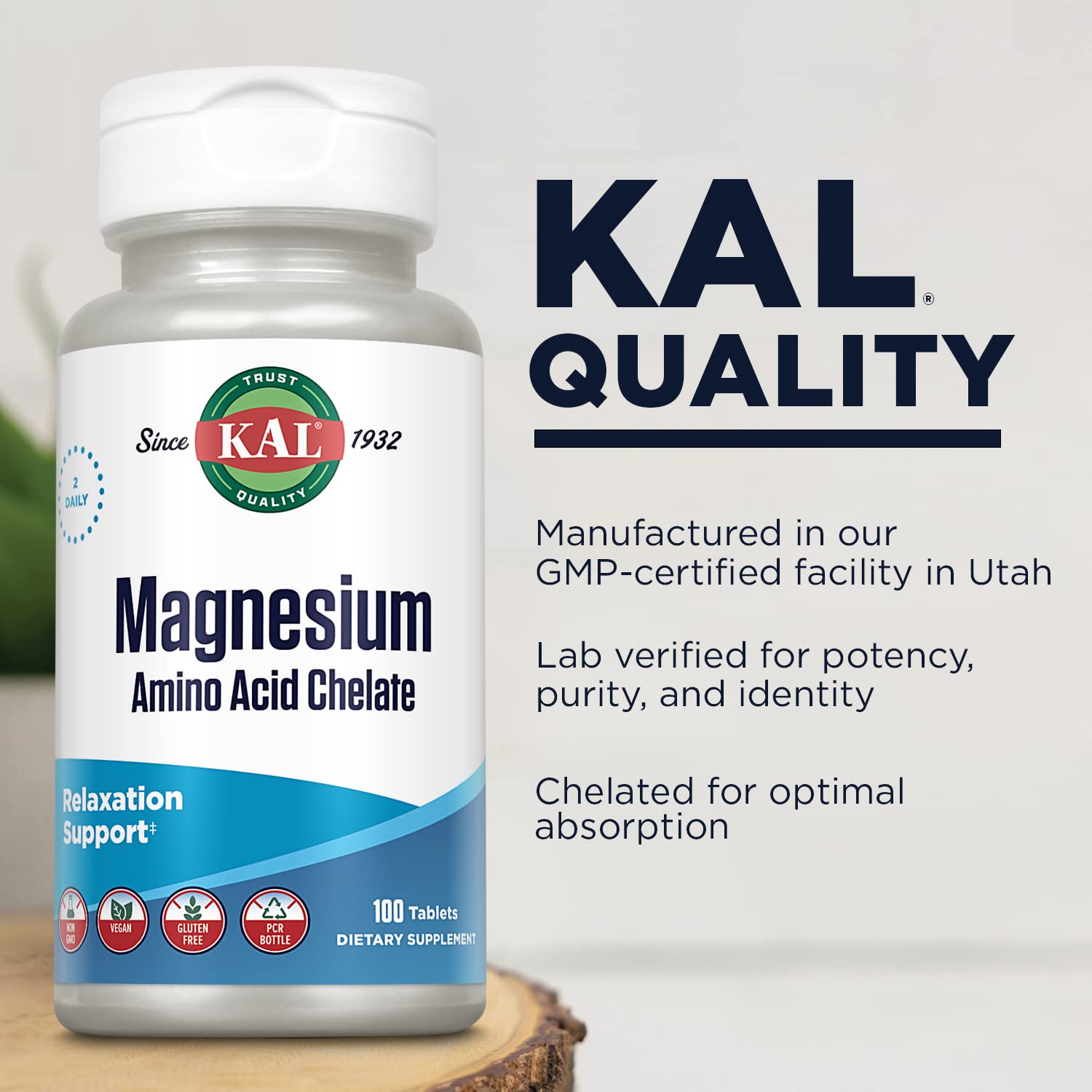 Snapklik.com : Kal 220 Mg Magnesium Chelated Tablets