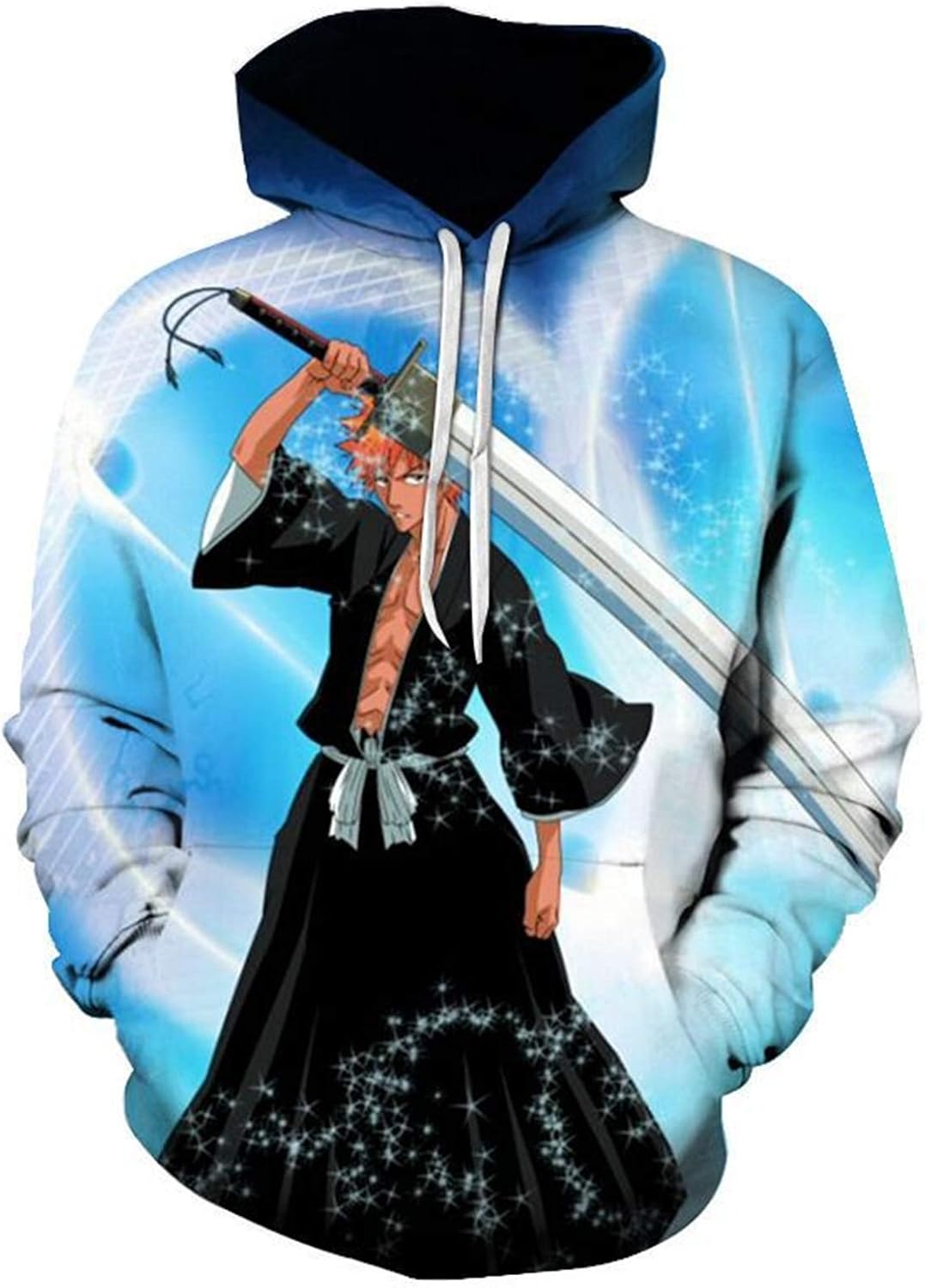 PLMNK-Bleach-Pull-Over De Dibujos Animados En 3D, Suéter De Bolsillo De ...