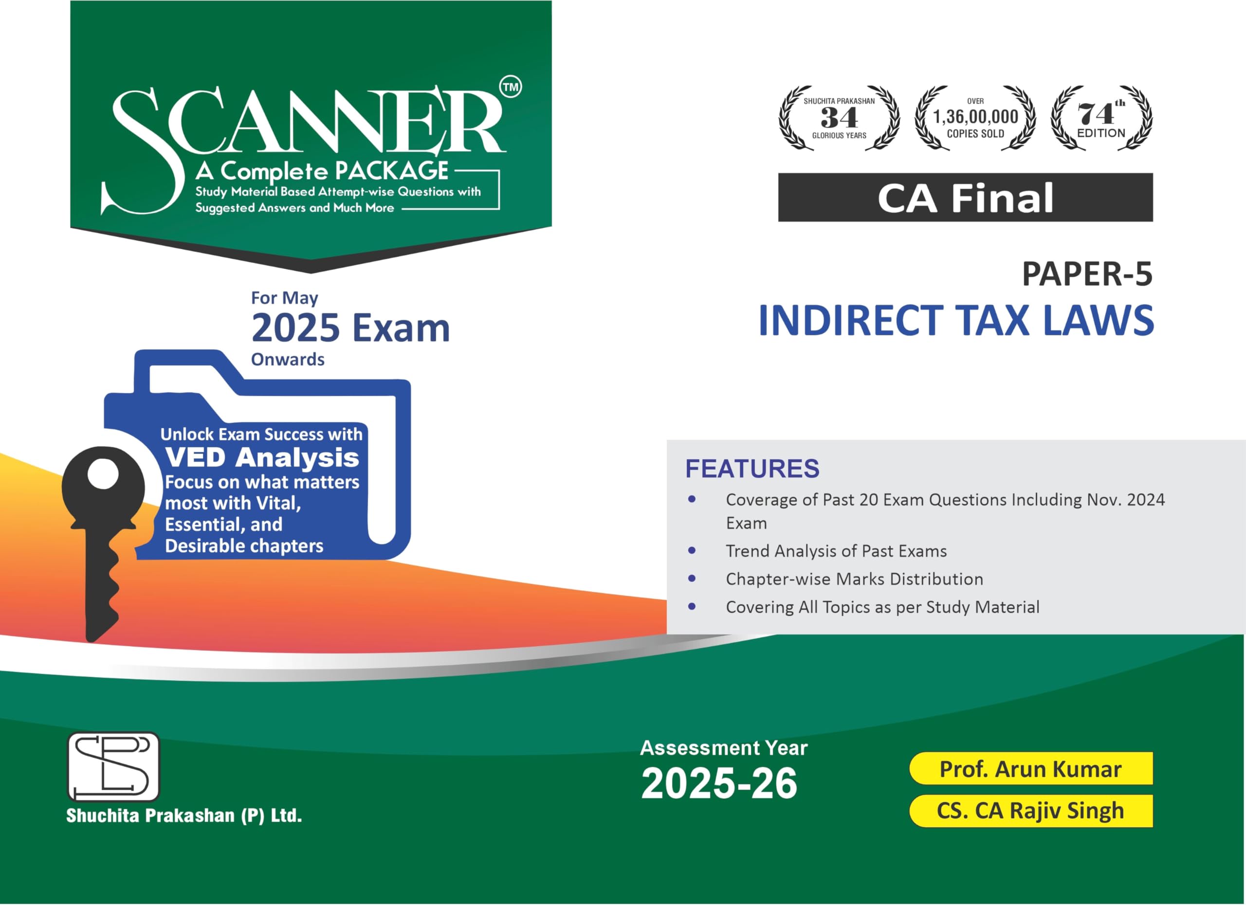Buy Indirect Tax Laws (Paper 5 | CA Final | Assessment 2025-26) Scanner ...
