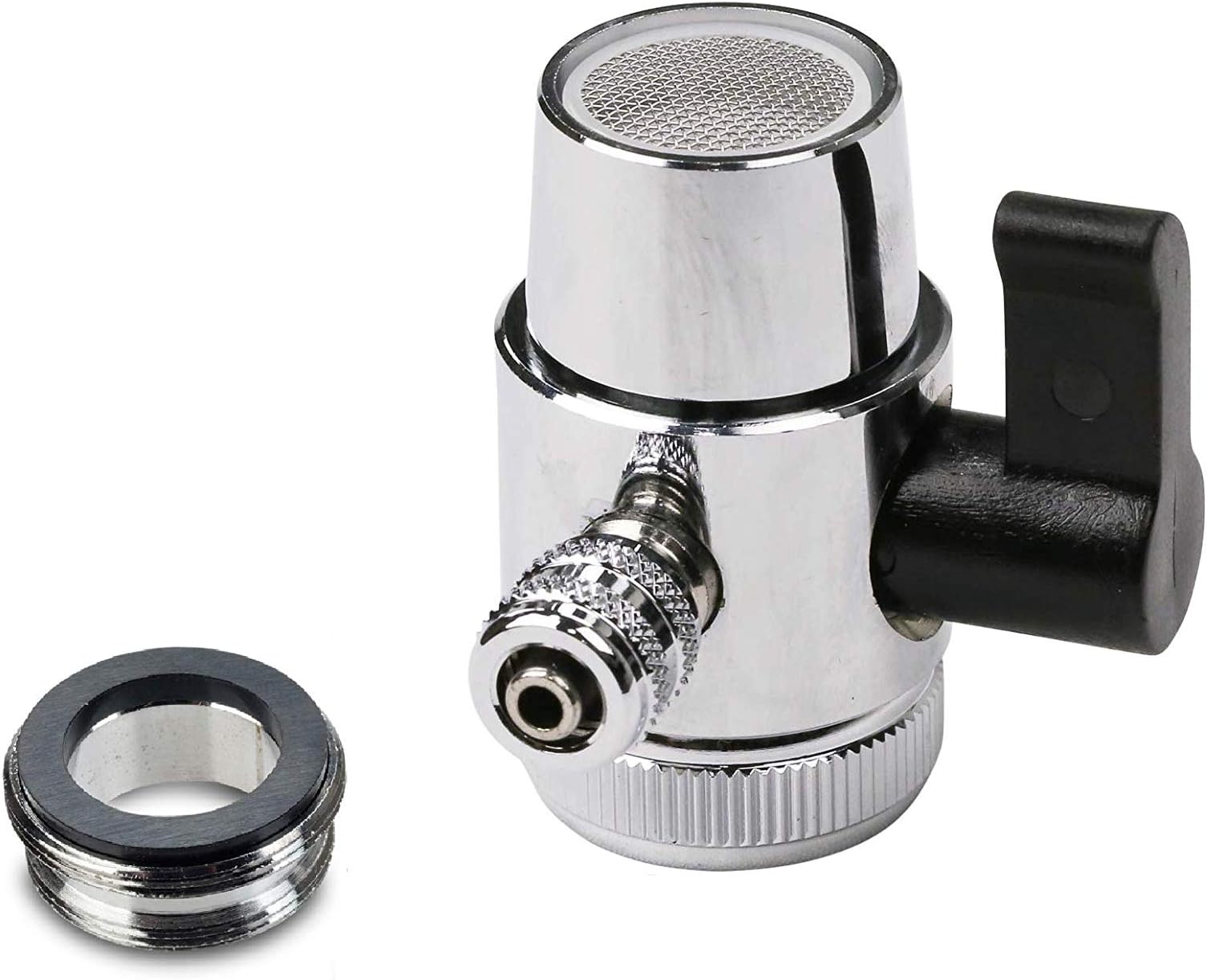 Amazon.com: Chrome Faucet Diverter Valve (Includes adapter ring ...