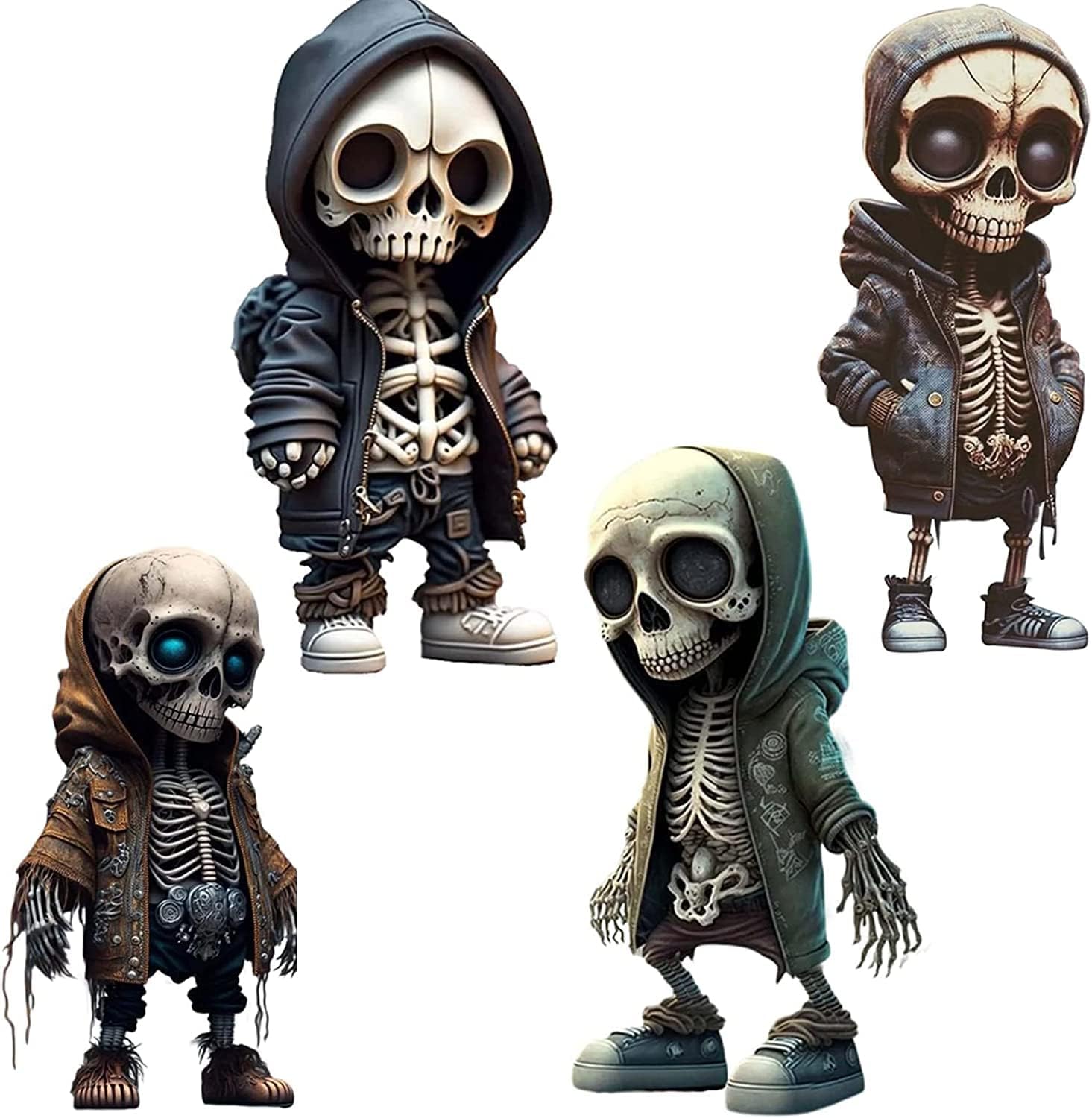 Cool Skeleton Figurines,Unique Decoration Cute Statue Skeleton ...