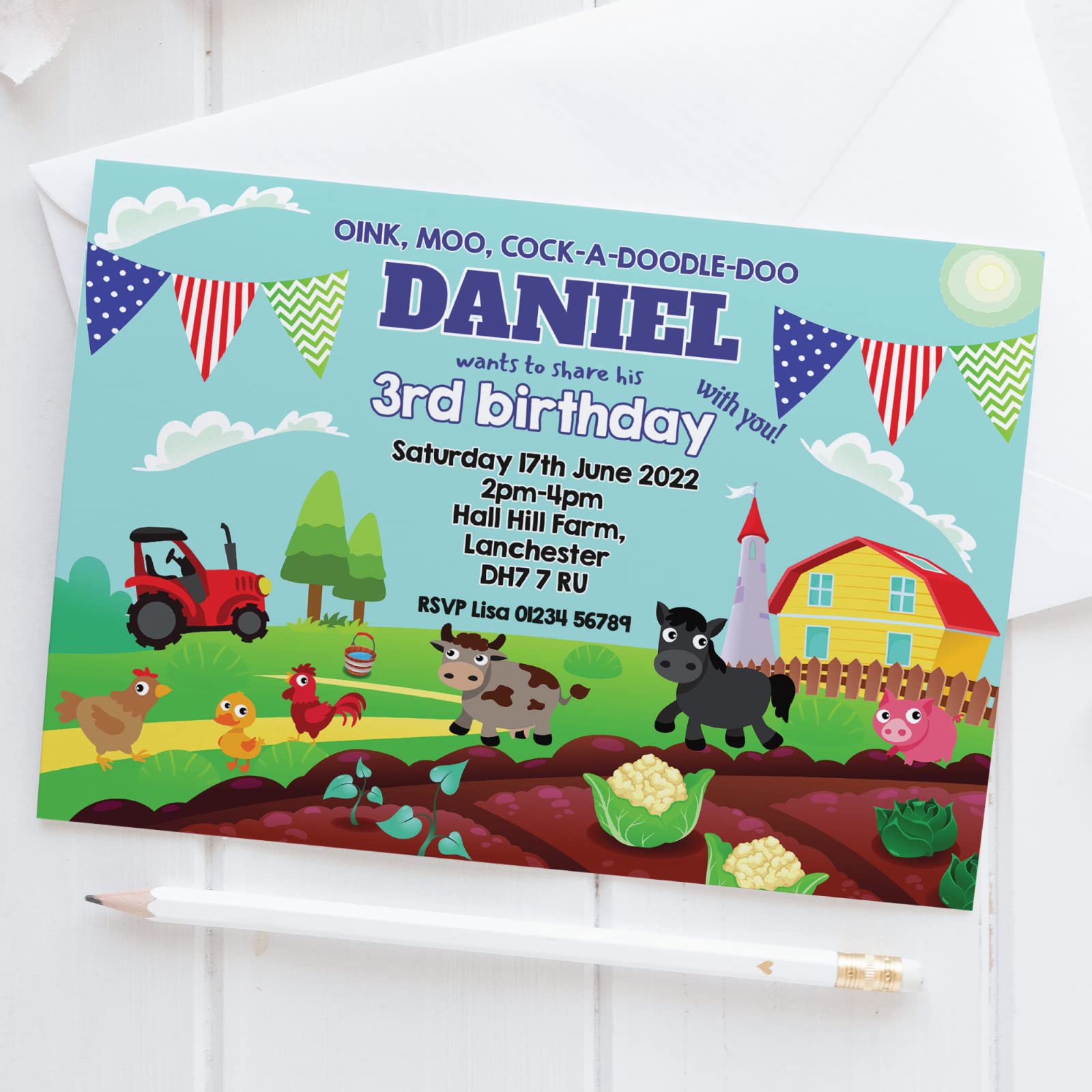 Farm Party Invitations Handmade Amazon.com : Geuro Barn Farm Animals