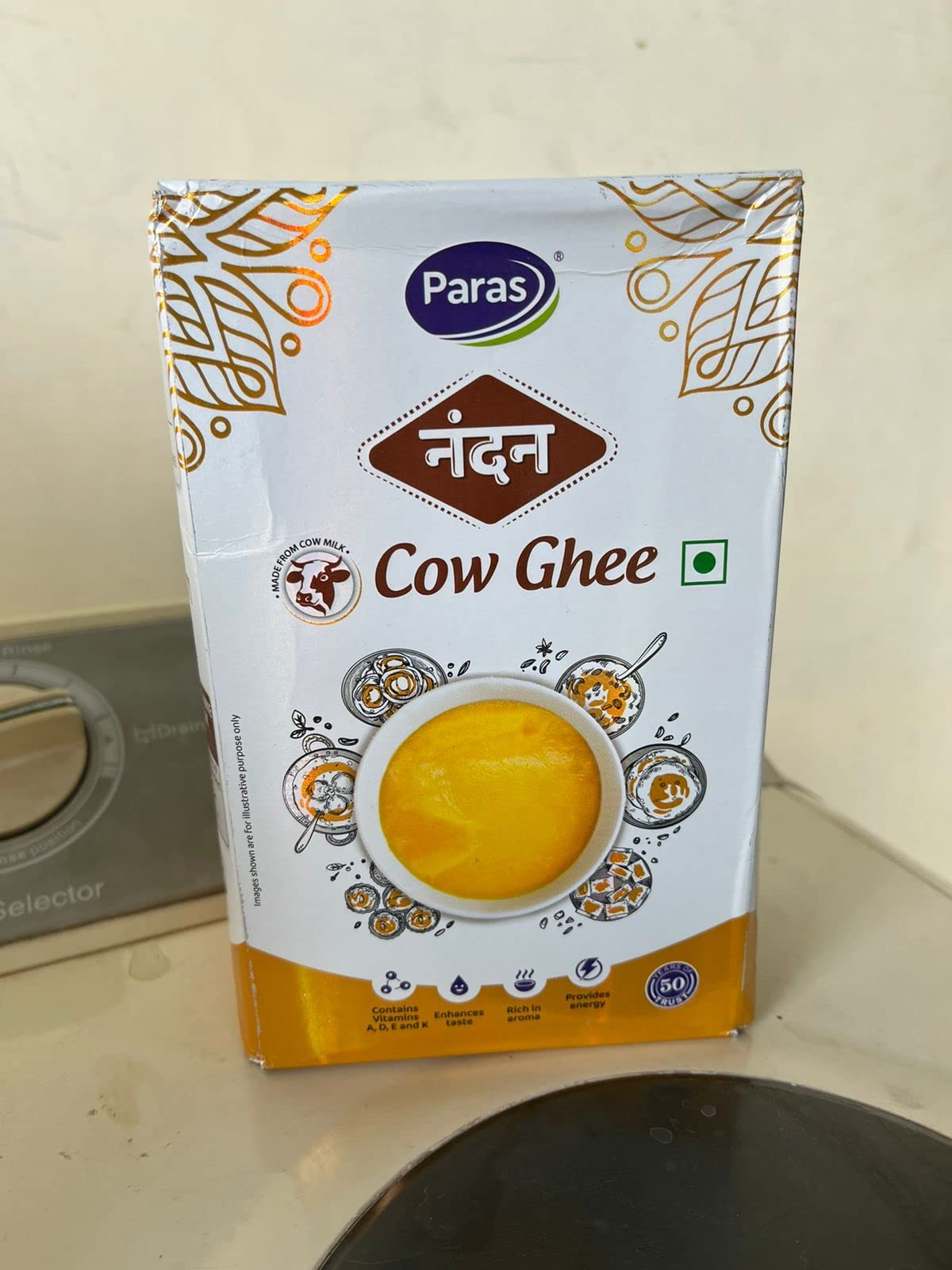 Nandan Cow Ghee RT pack 1L : Amazon.in: Grocery & Gourmet Foods