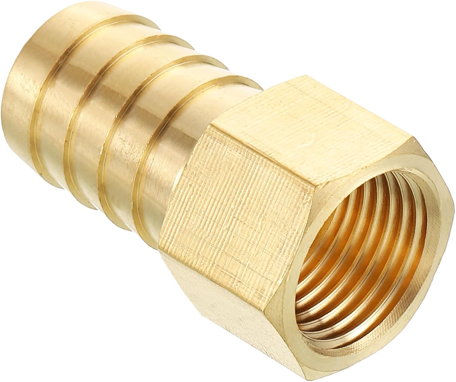 Amazon.com: Kozelo Pack of 2 Brass Hose Barbed Fittings Adapter ...