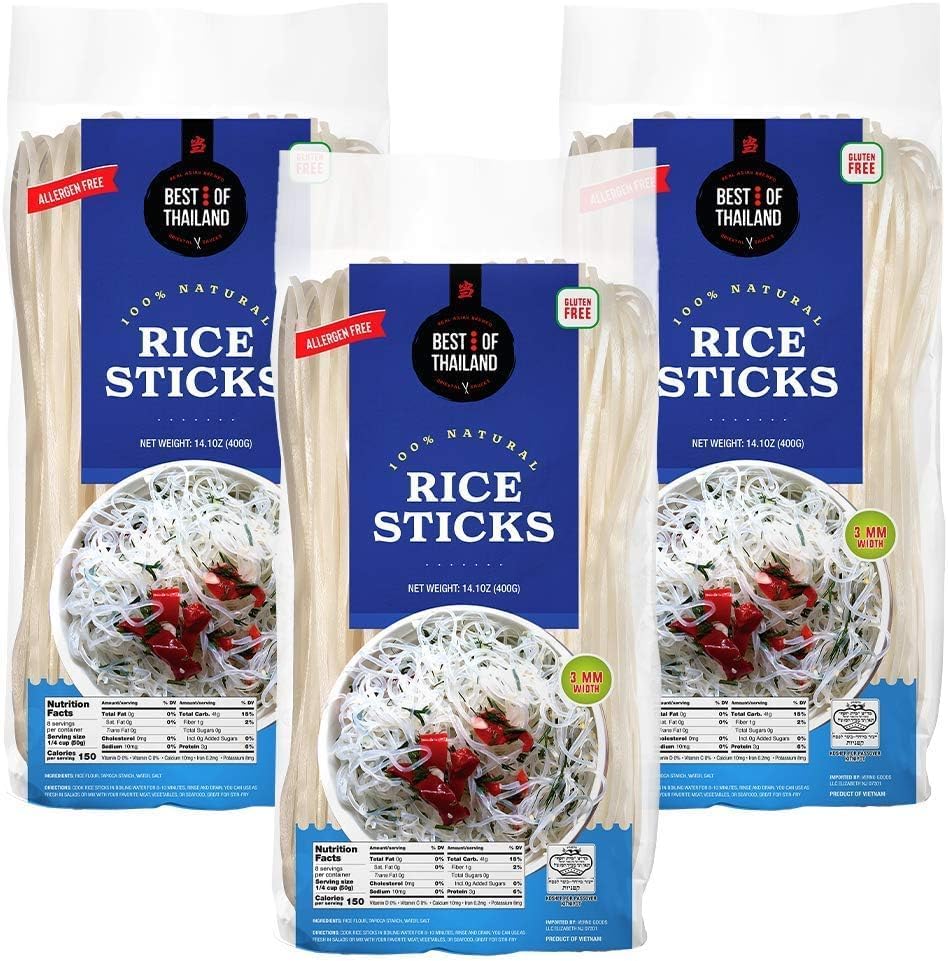 Amazon.com : Best of Thailand Rice Noodle Sticks | Great for ...
