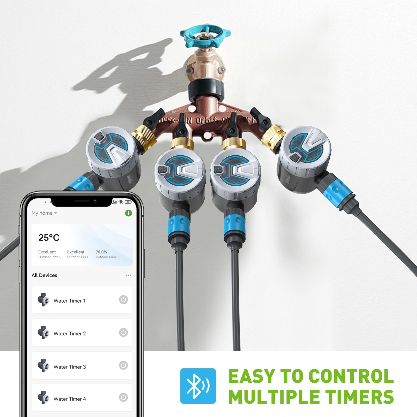 Snapklik.com : RAINPOINT Sprinkler Timer, Bluetooth Water Timer For ...