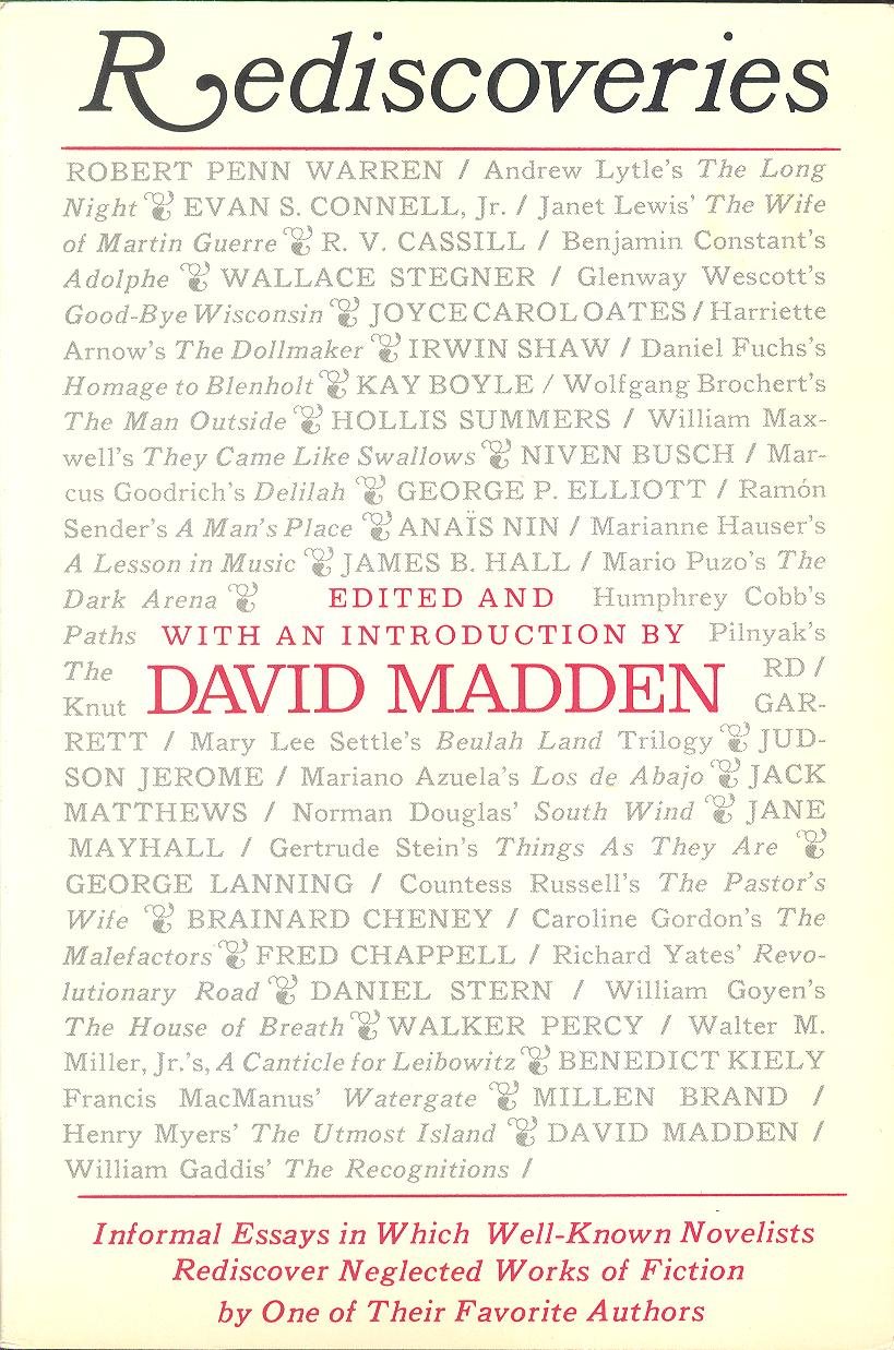 Rediscoveries: Madden, David (editor): Amazon.com: Books