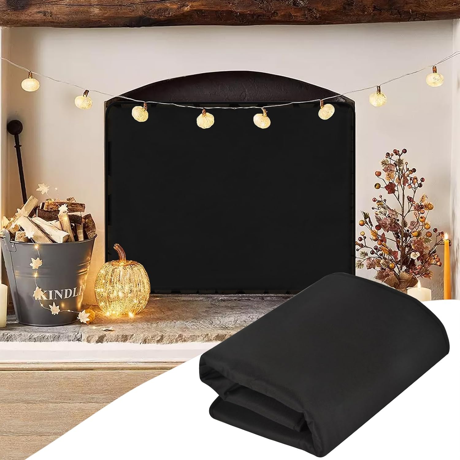 Amazon.com: Magnetic Fireplace Cover for Inside Fireplace Stops Heat ...