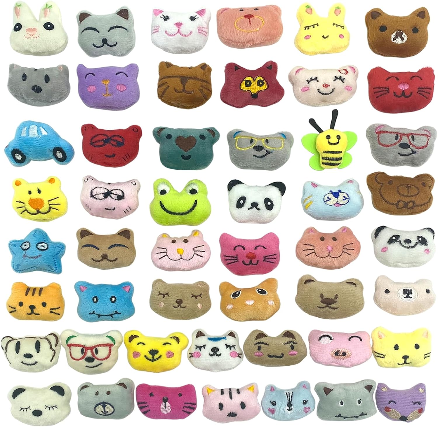 Amazon.com: Easter 50 PCS Random Mini Stuffed Animal Plush Toys Set ...