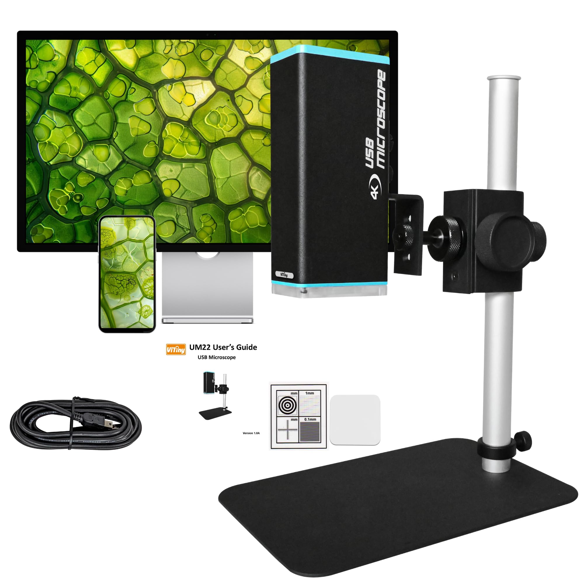 Buy ViTiny UM22 USB Continuous Auto Focus Digital Micro, 4K Ultra HD ...