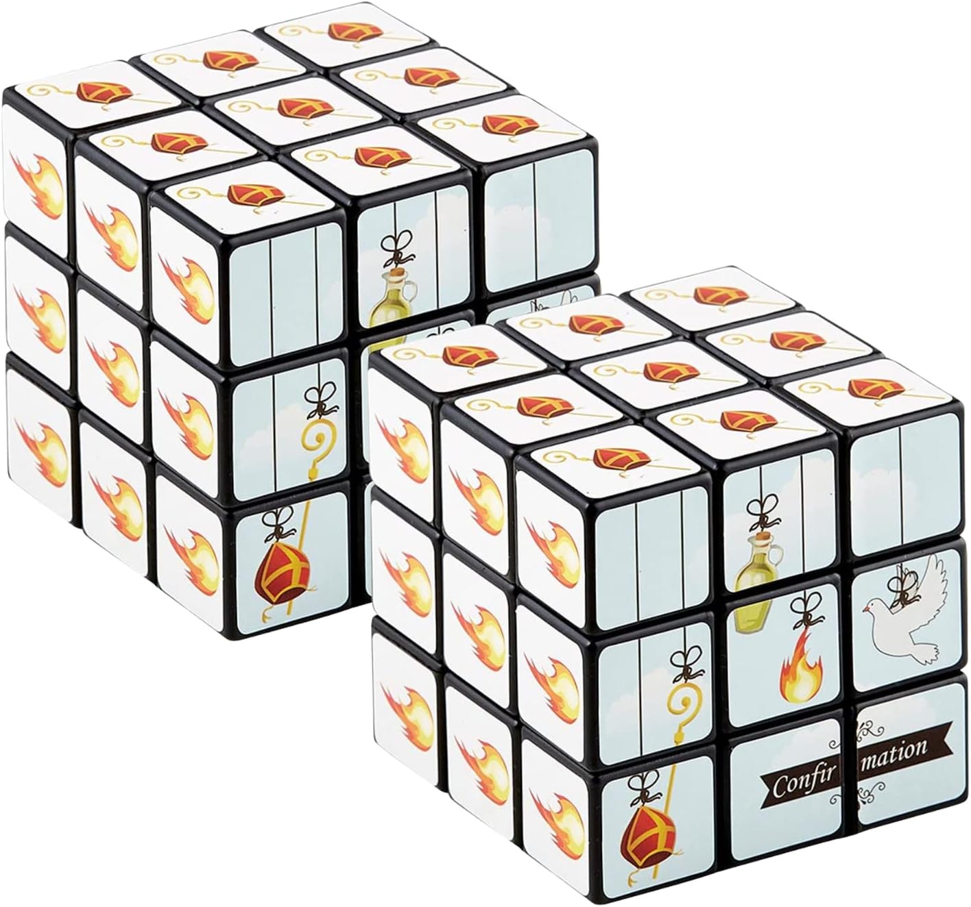 Amazon.com: Needzo Confirmation Speed Cube Sunday Mass Activities ...