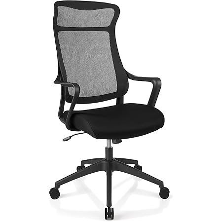 Amazon.com: Realspace® Lenzer Mesh High-Back Task Chair, Black, BIFMA ...