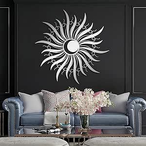 Amazon.com: Boho Celestial Decor, Metal Sun Wall Decor, Metal Wall Art ...