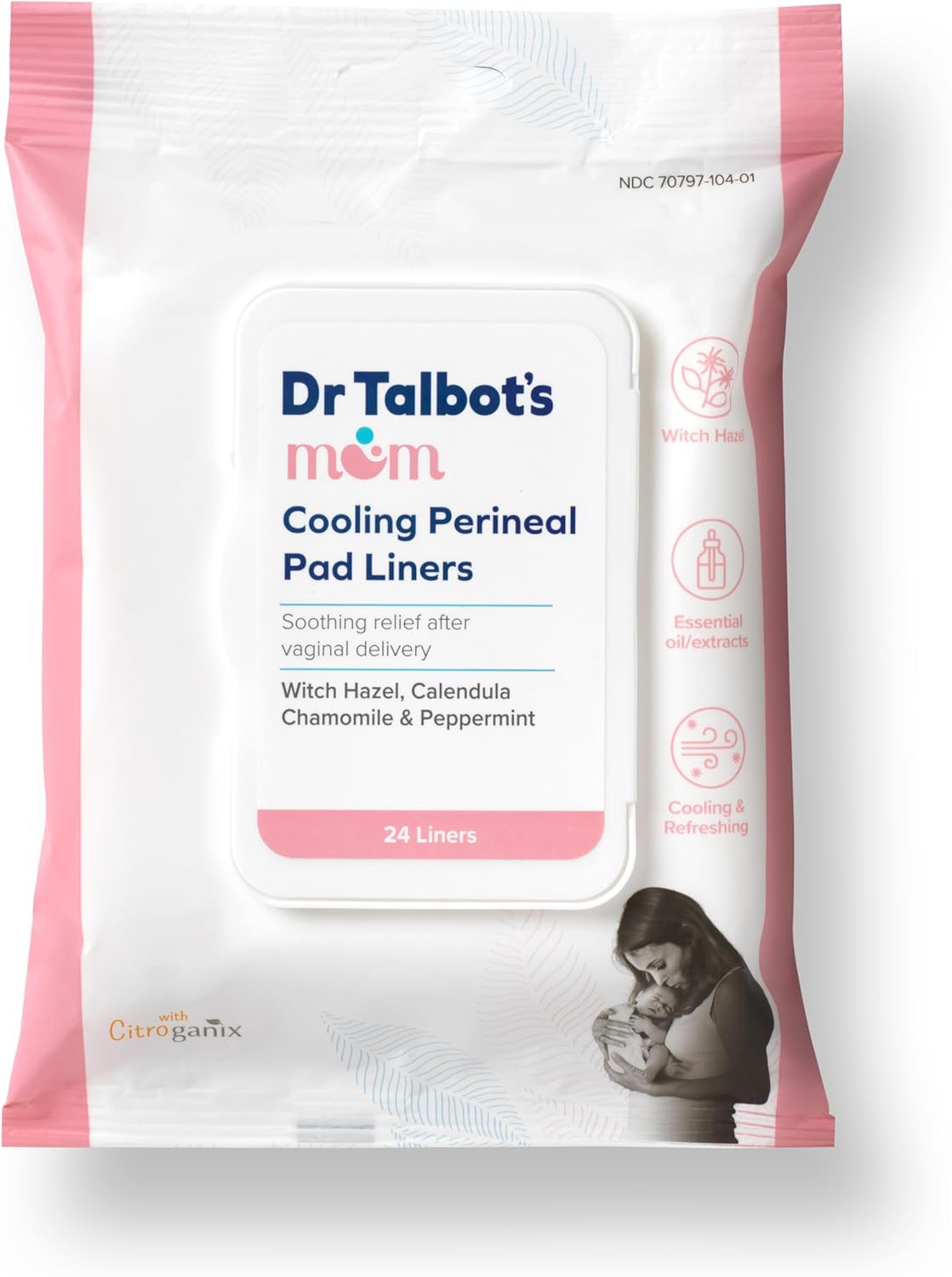 Amazon.com: Dr. Talbot's Mom Postpartum Perineal Pad Liners - Instant ...