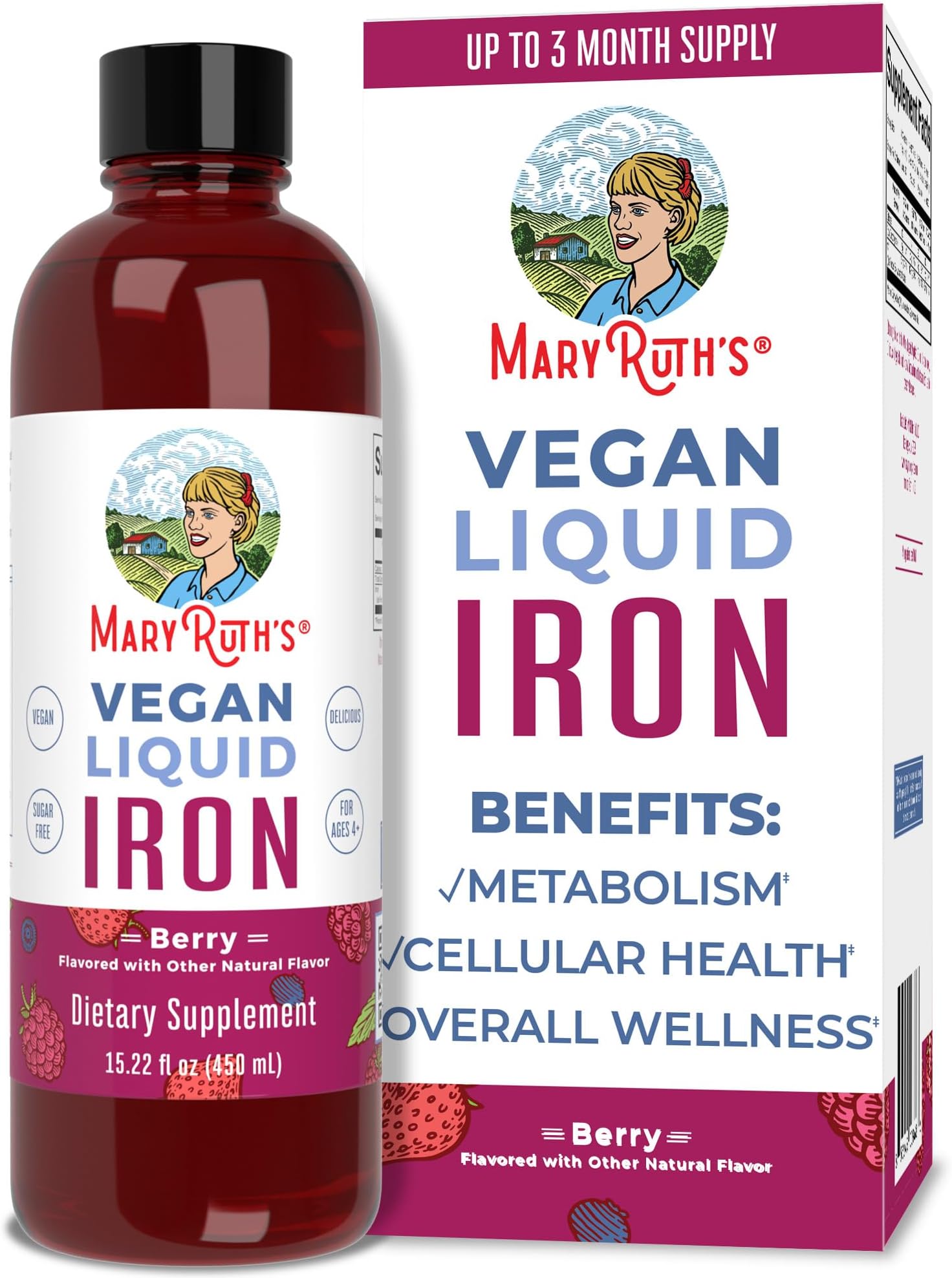 Amazon.com: Iron Supplement Liquid Iron High Potency Iron for Women ...